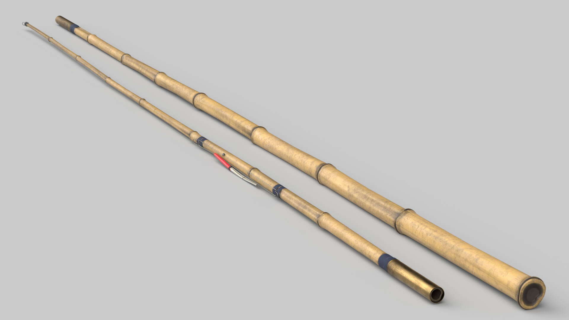 Bamboo Fishing Rod - 3D Model by Grishmanovskij Anton