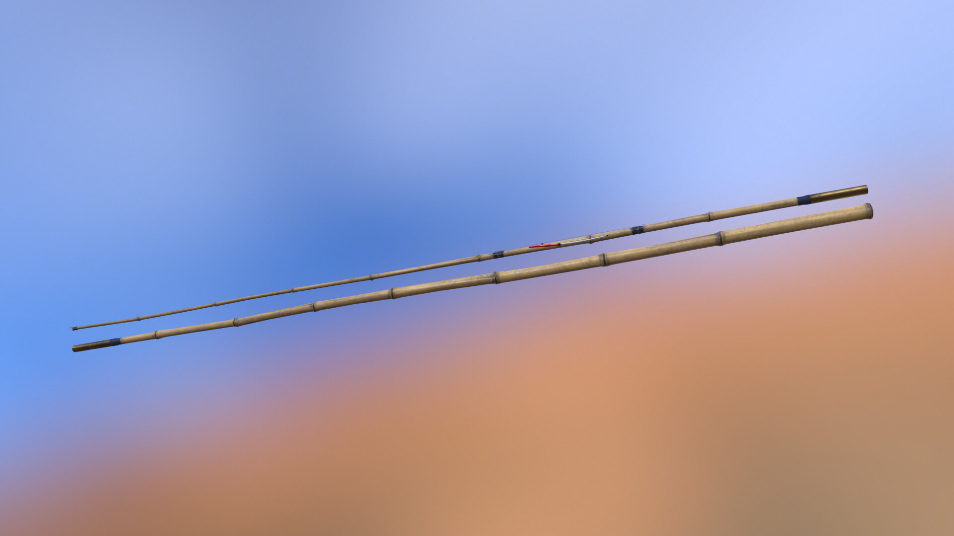 Bamboo Fishing Rod - 3D Model by Grishmanovskij Anton