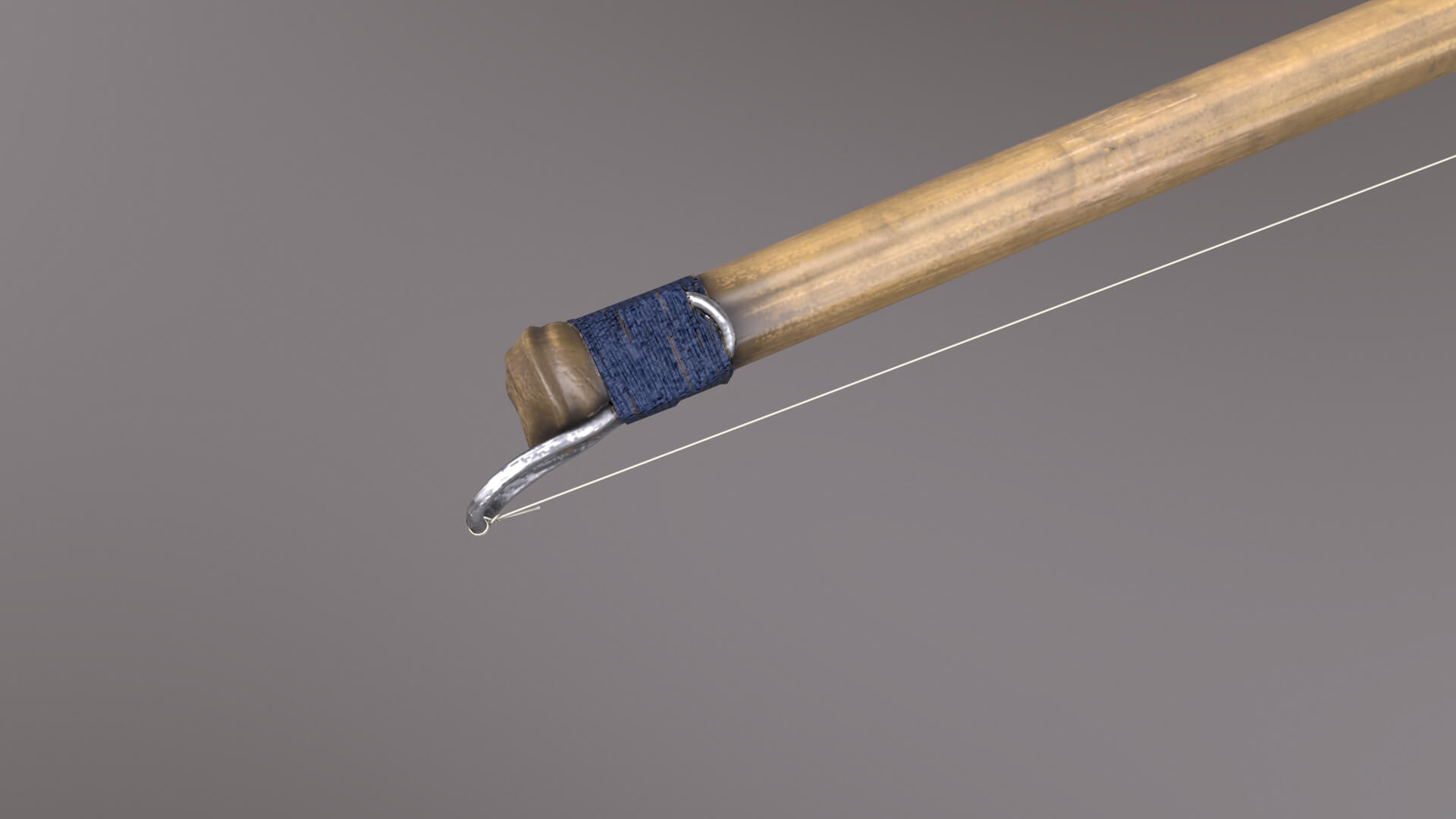Bamboo Fishing Rod - 3D Model by Grishmanovskij Anton