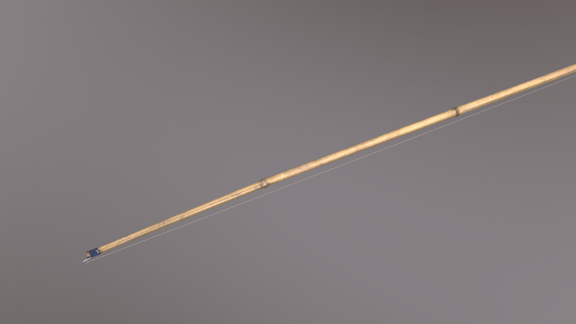 Bamboo Fishing Rod - 3D Model by Grishmanovskij Anton