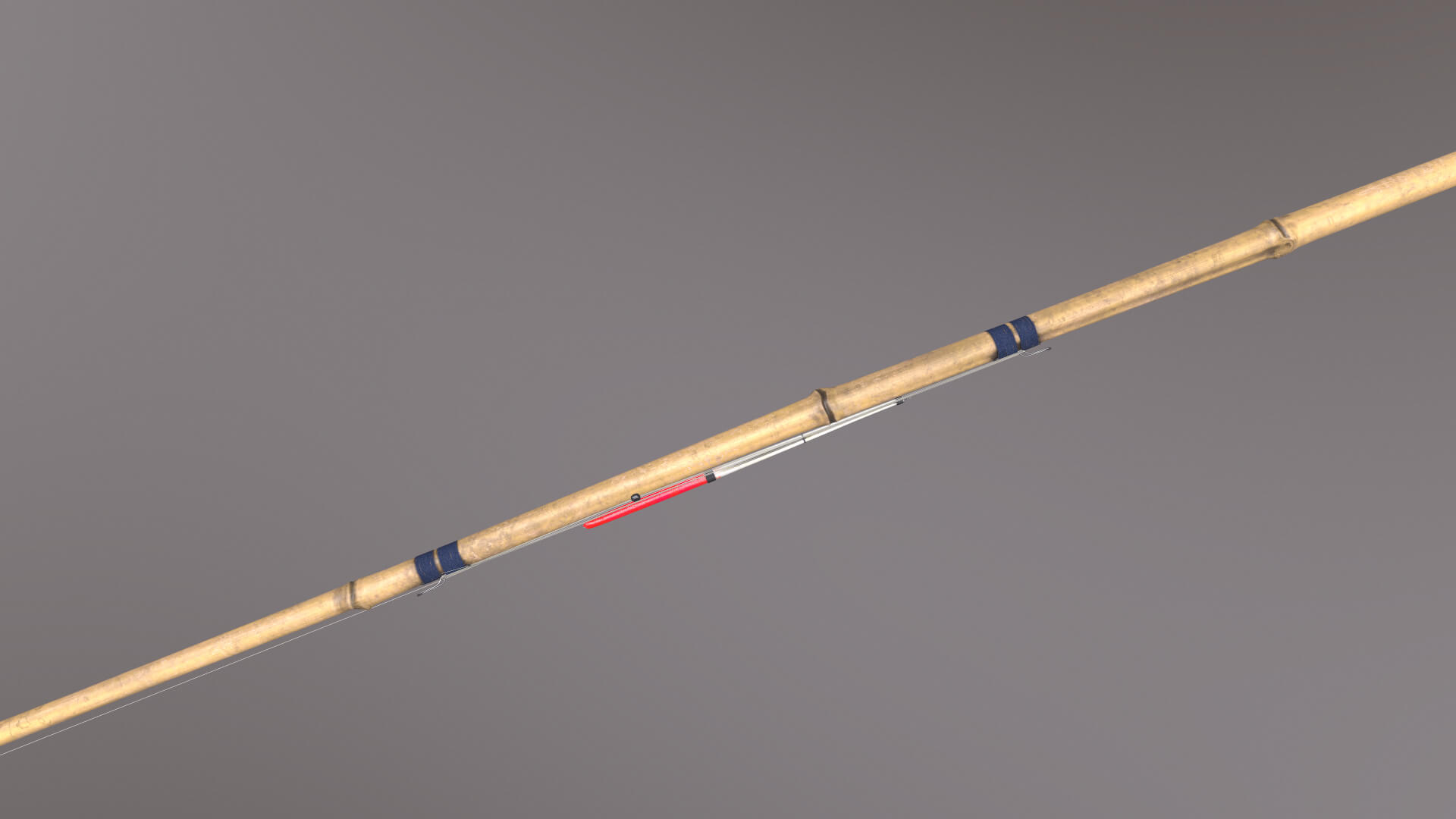 Bamboo Fishing Rod - 3D Model by Grishmanovskij Anton