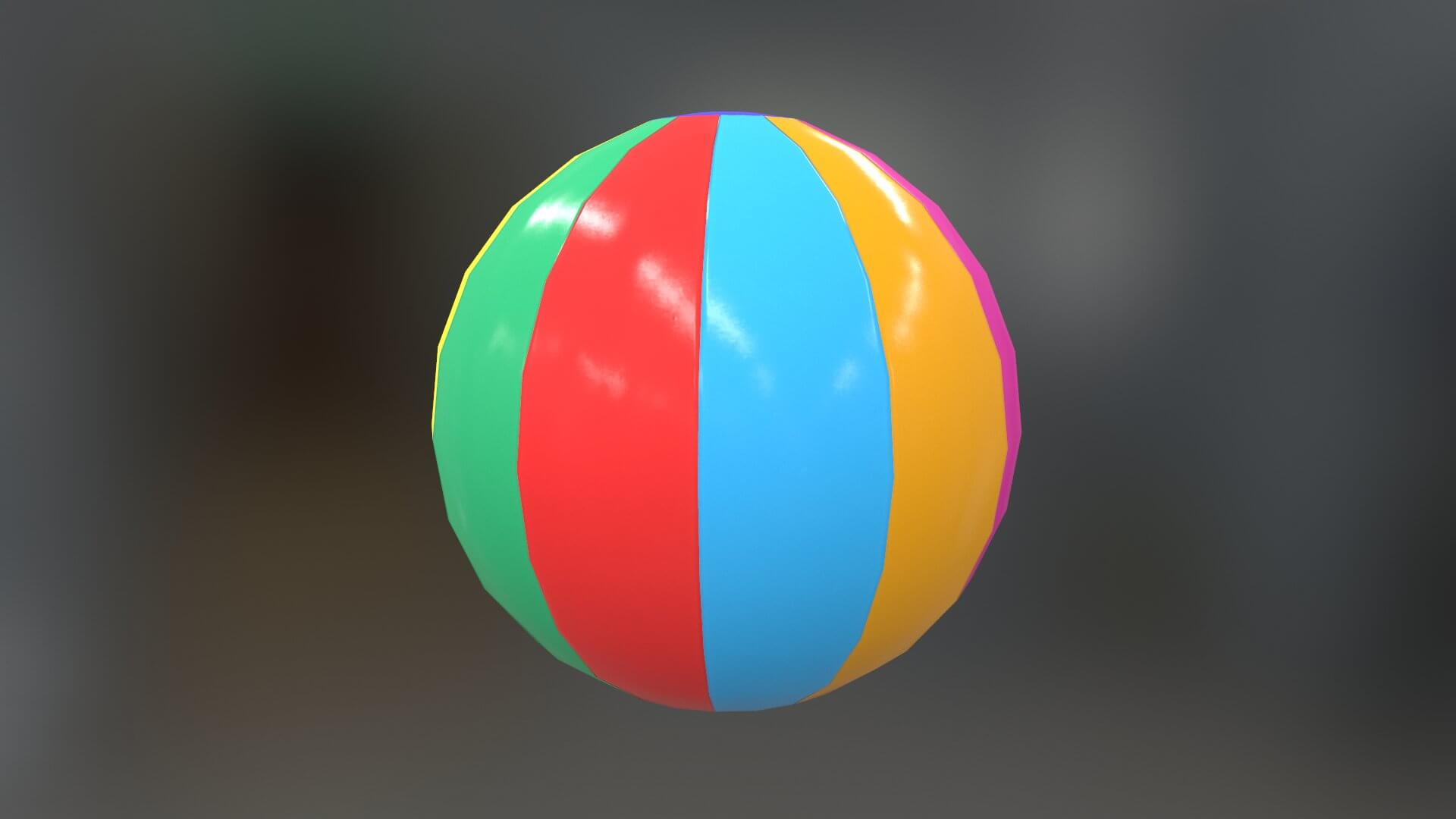 Beach Ball - 3D Model by Grishmanovskij Anton