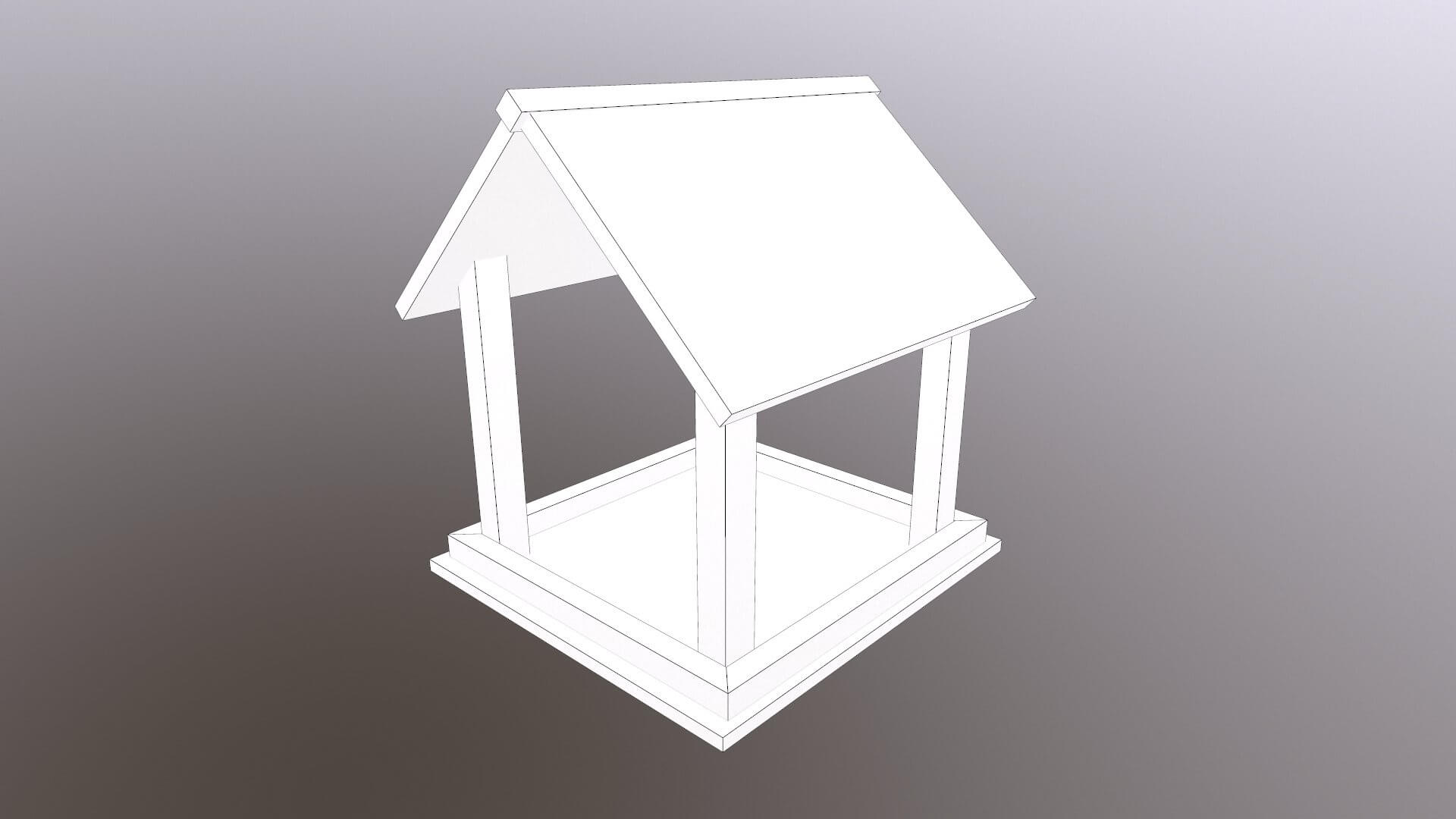 Bird Feeder - 3D Model by Grishmanovskij Anton