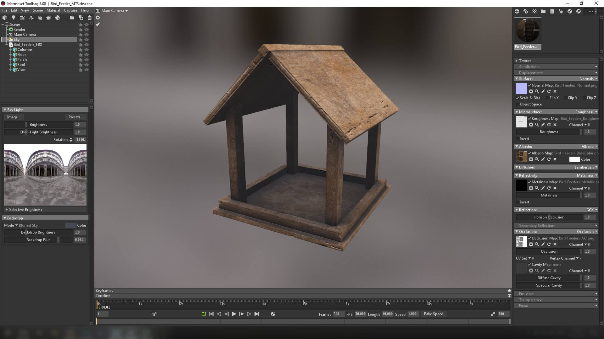 Bird Feeder - 3D Model by Grishmanovskij Anton