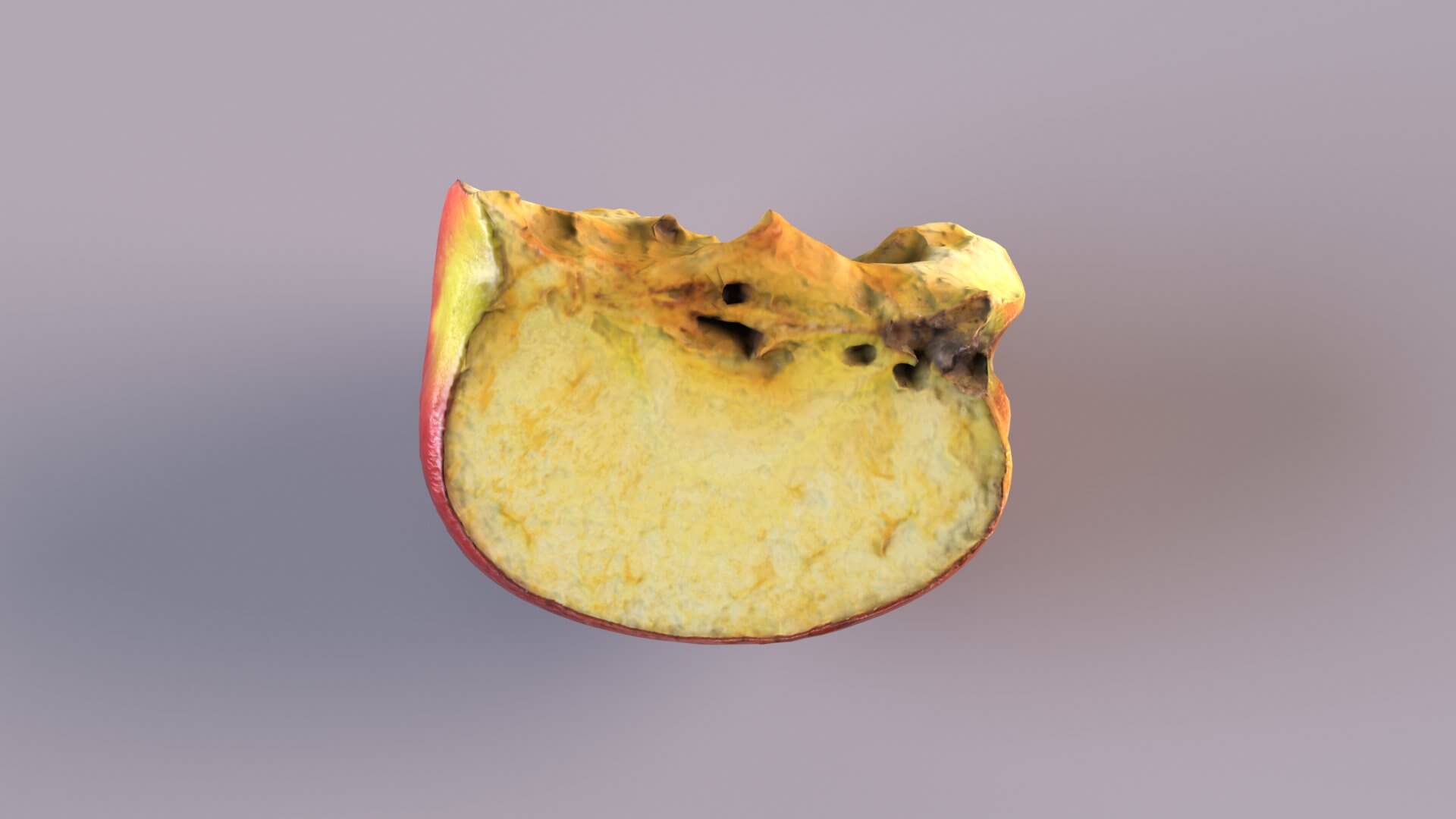 Bitten Apple - 3D Model by Grishmanovskij Anton