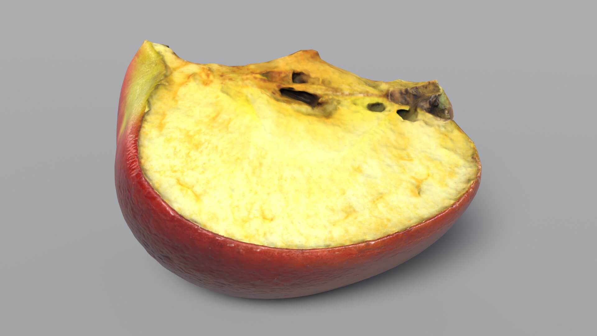 Bitten Apple - 3D Model by Grishmanovskij Anton