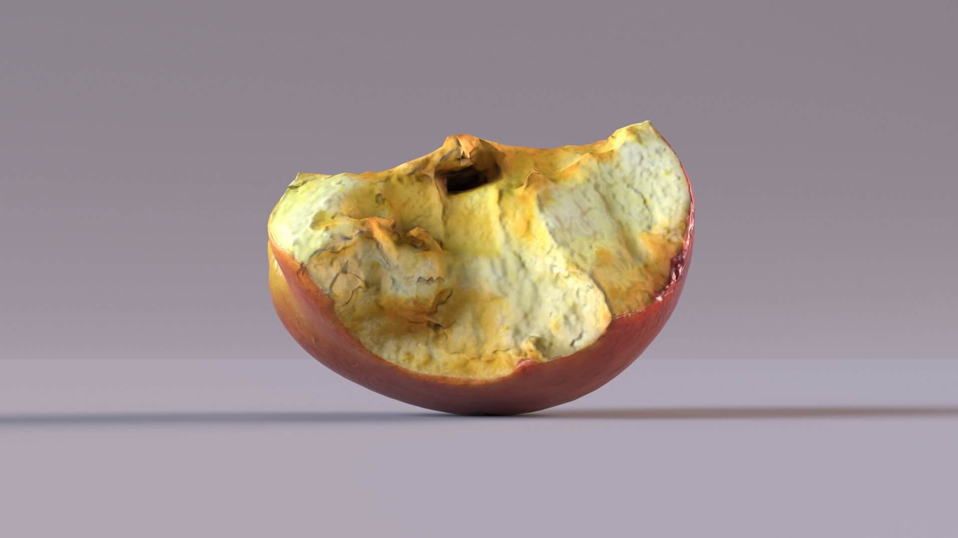 Bitten Apple - 3D Model by Grishmanovskij Anton