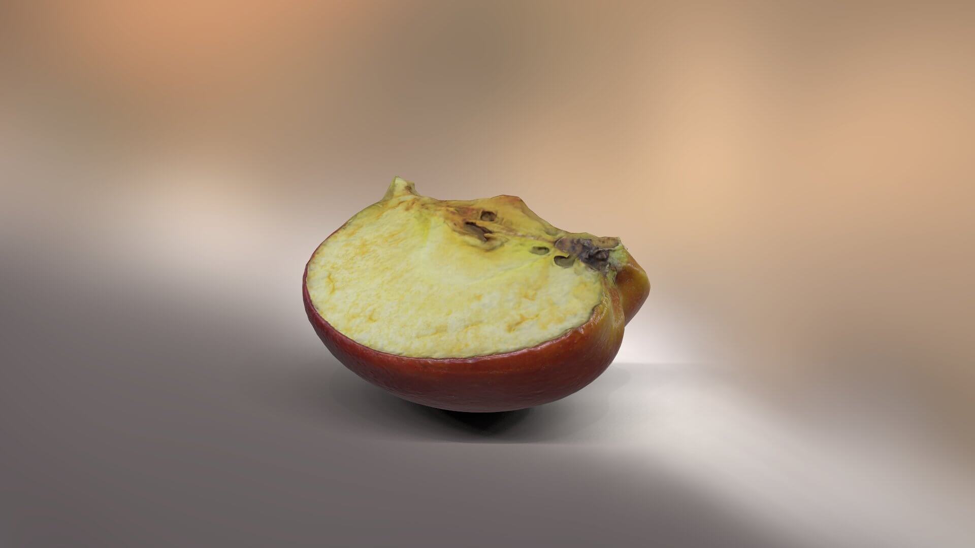 Bitten Apple - 3D Model by Grishmanovskij Anton
