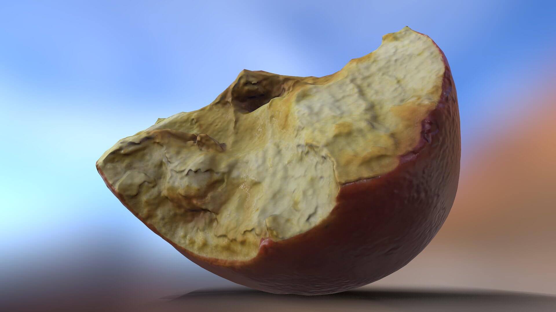 Bitten Apple - 3D Model by Grishmanovskij Anton