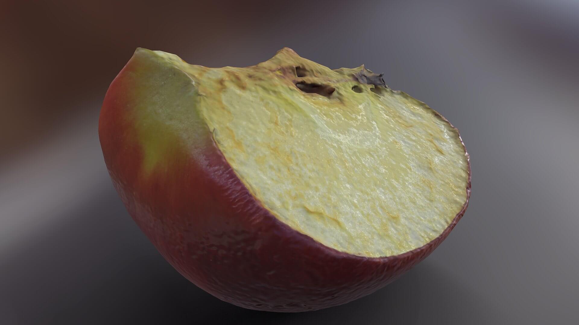 Bitten Apple - 3D Model by Grishmanovskij Anton