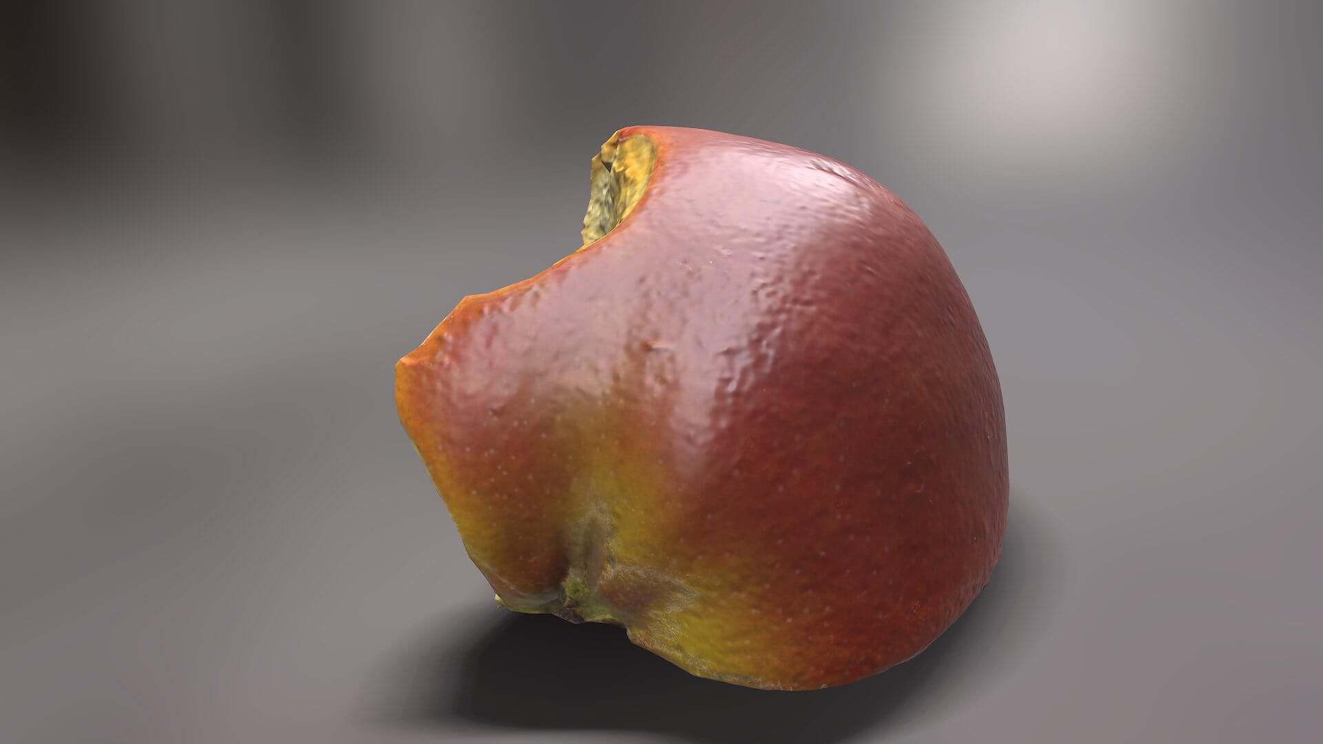 Bitten Apple - 3D Model by Grishmanovskij Anton