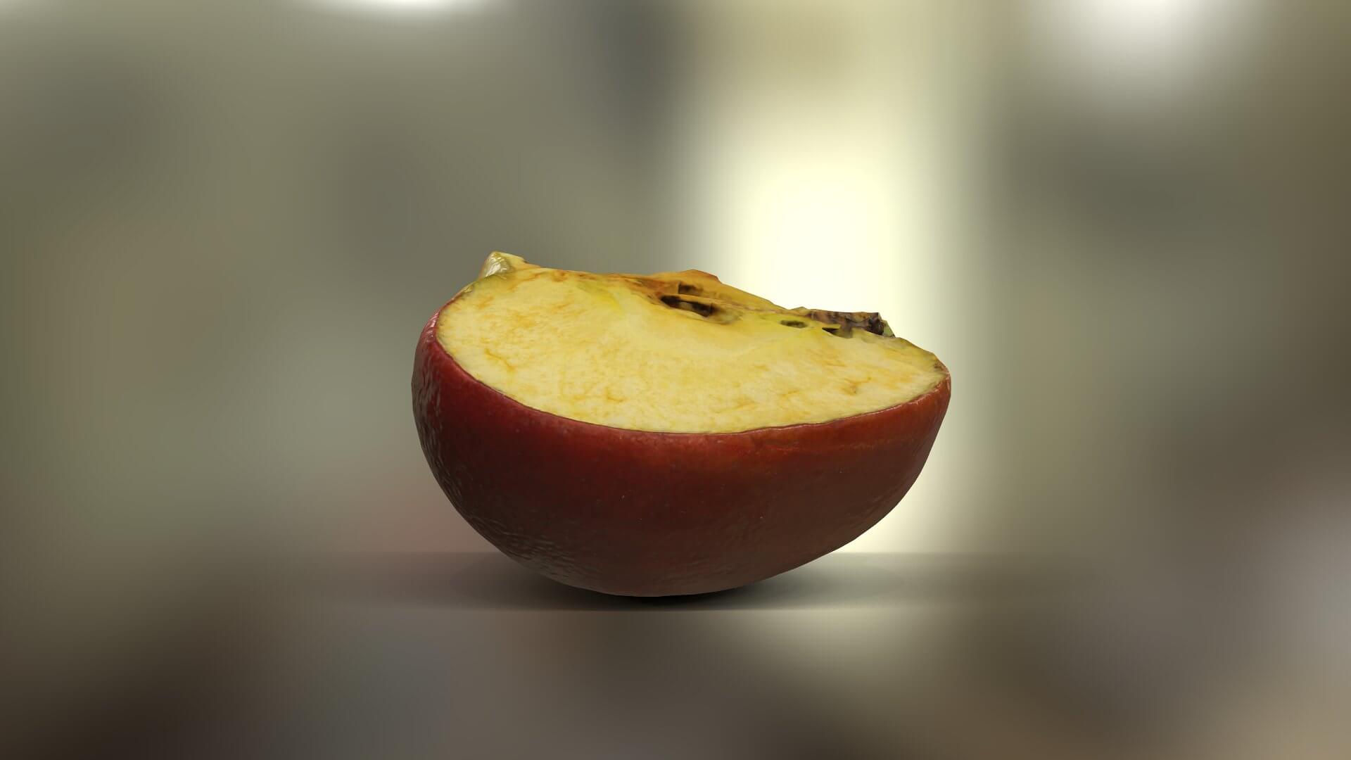 Bitten Apple - 3D Model by Grishmanovskij Anton