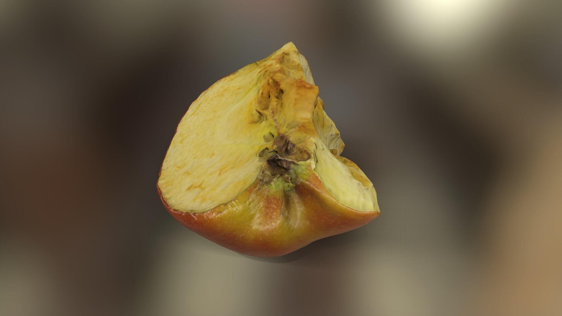 Bitten Apple - 3D Model by Grishmanovskij Anton