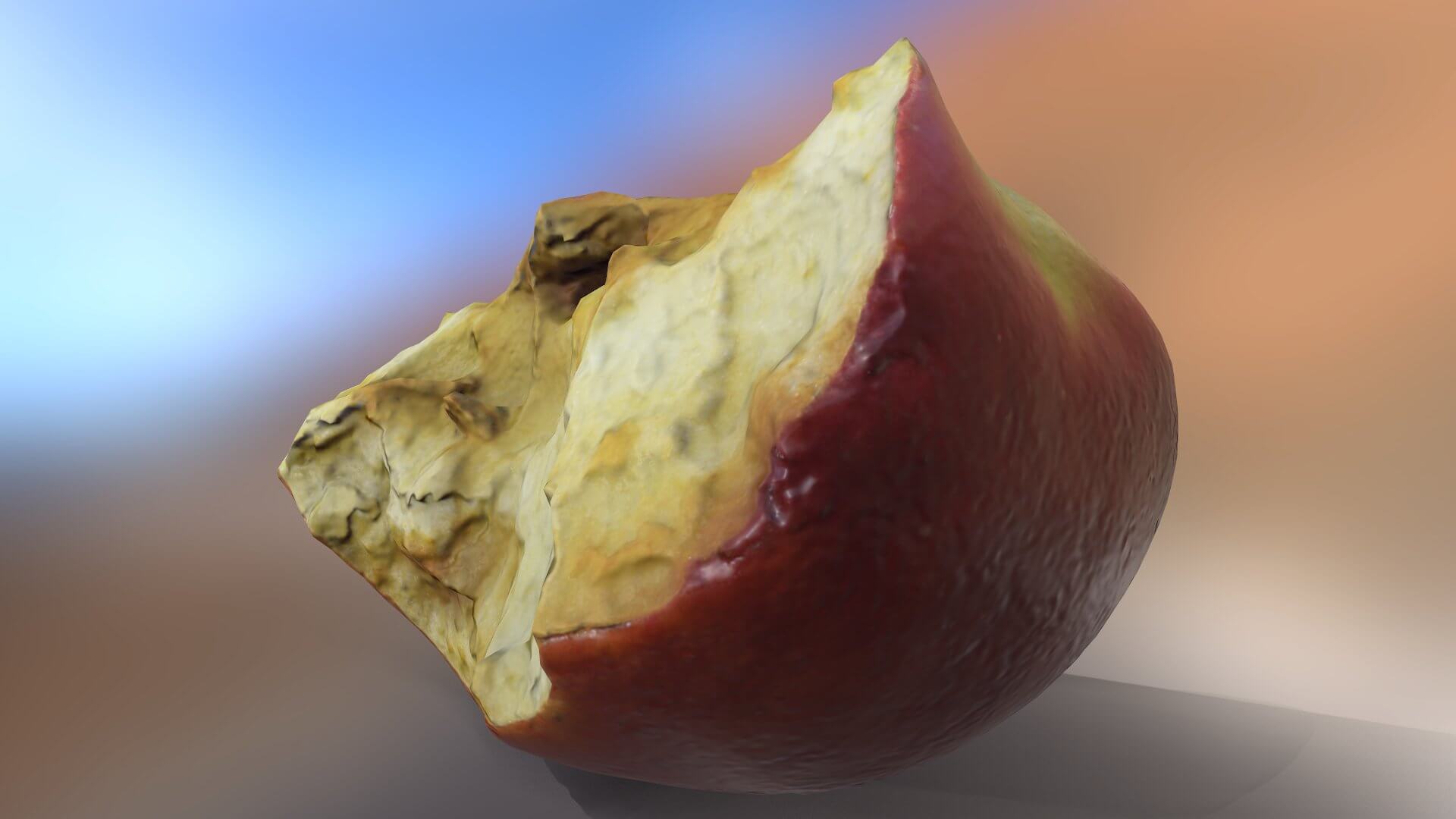 Bitten Apple - 3D Model by Grishmanovskij Anton