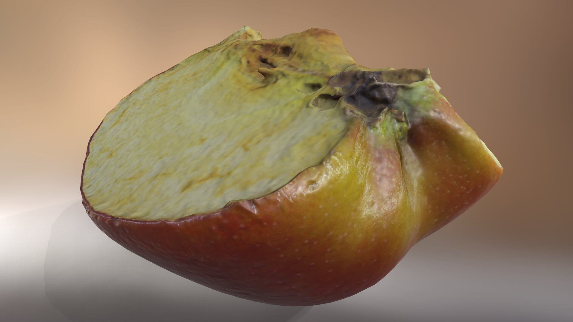 Bitten Apple - 3D Model by Grishmanovskij Anton