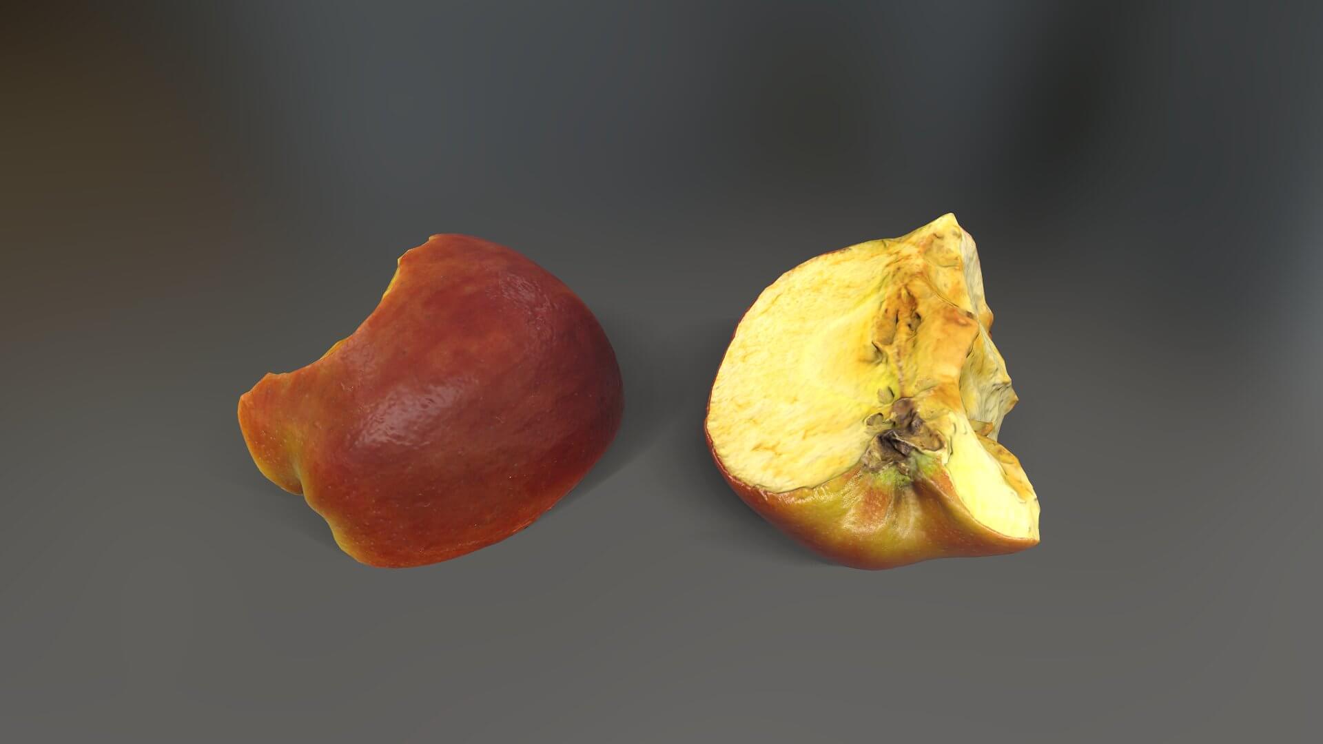 Bitten Apple - 3D Model by Grishmanovskij Anton