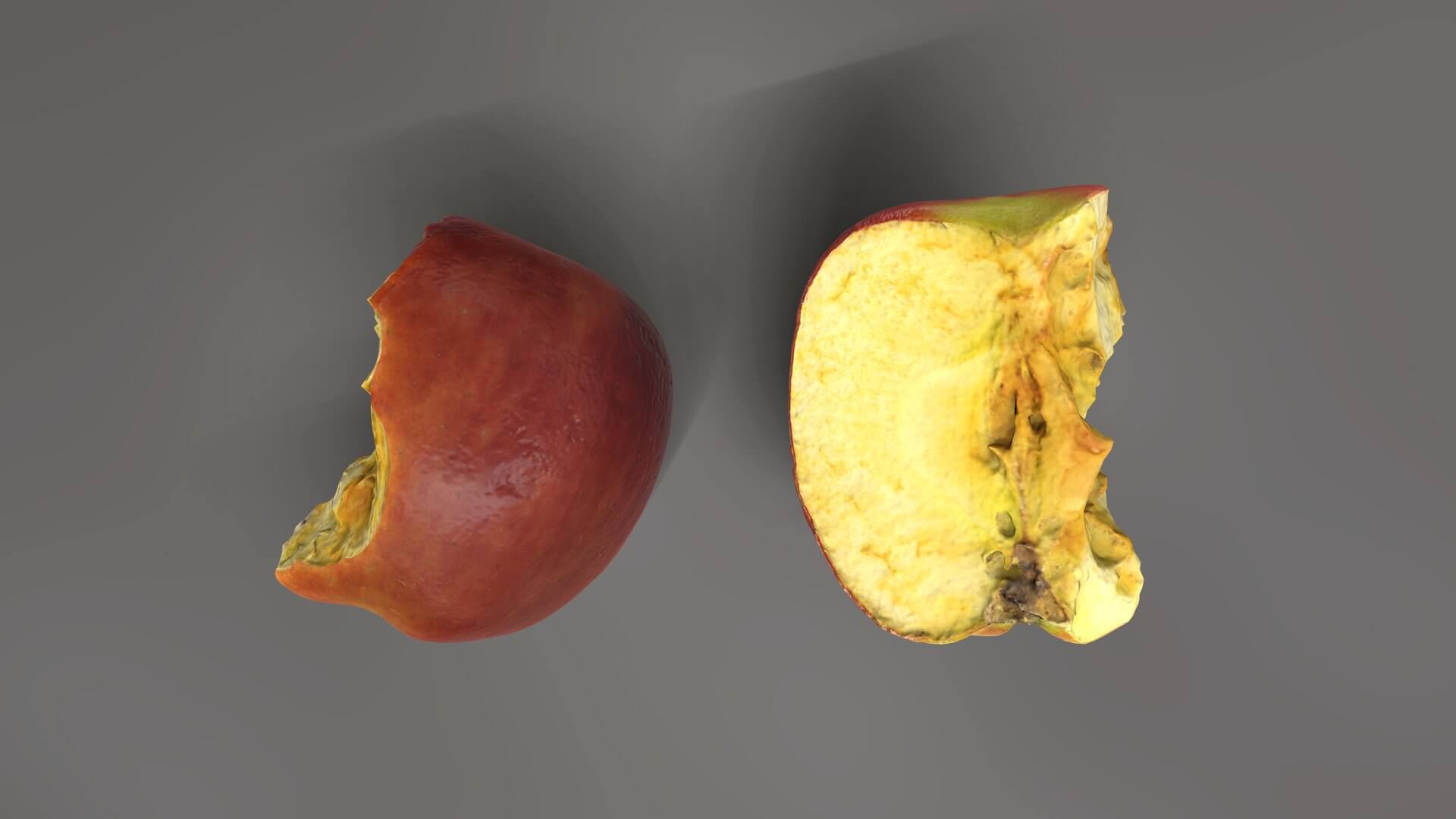Bitten Apple - 3D Model by Grishmanovskij Anton