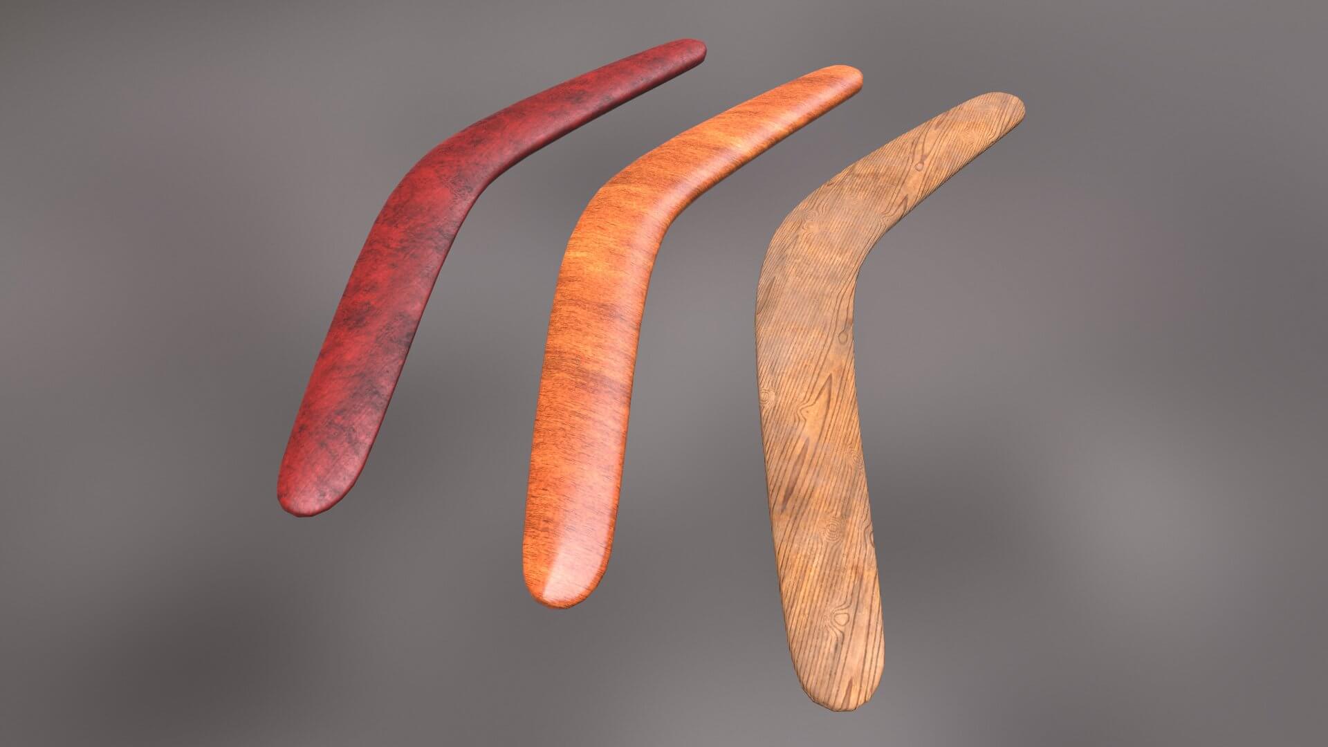 Boomerangs - 3D Model by Grishmanovskij Anton