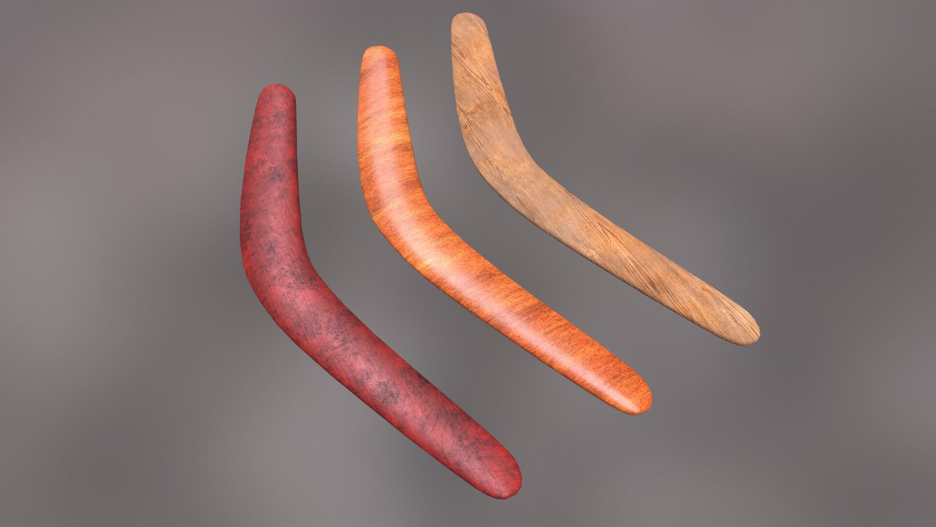Boomerangs - 3D Model by Grishmanovskij Anton