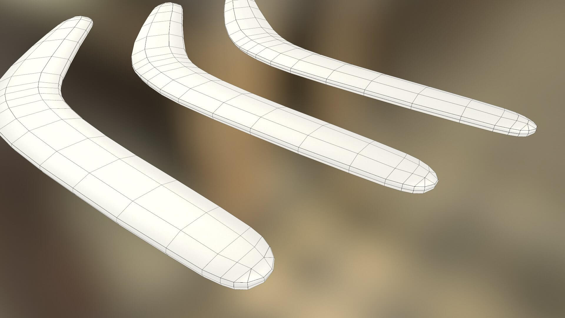 Boomerangs - 3D Model by Grishmanovskij Anton