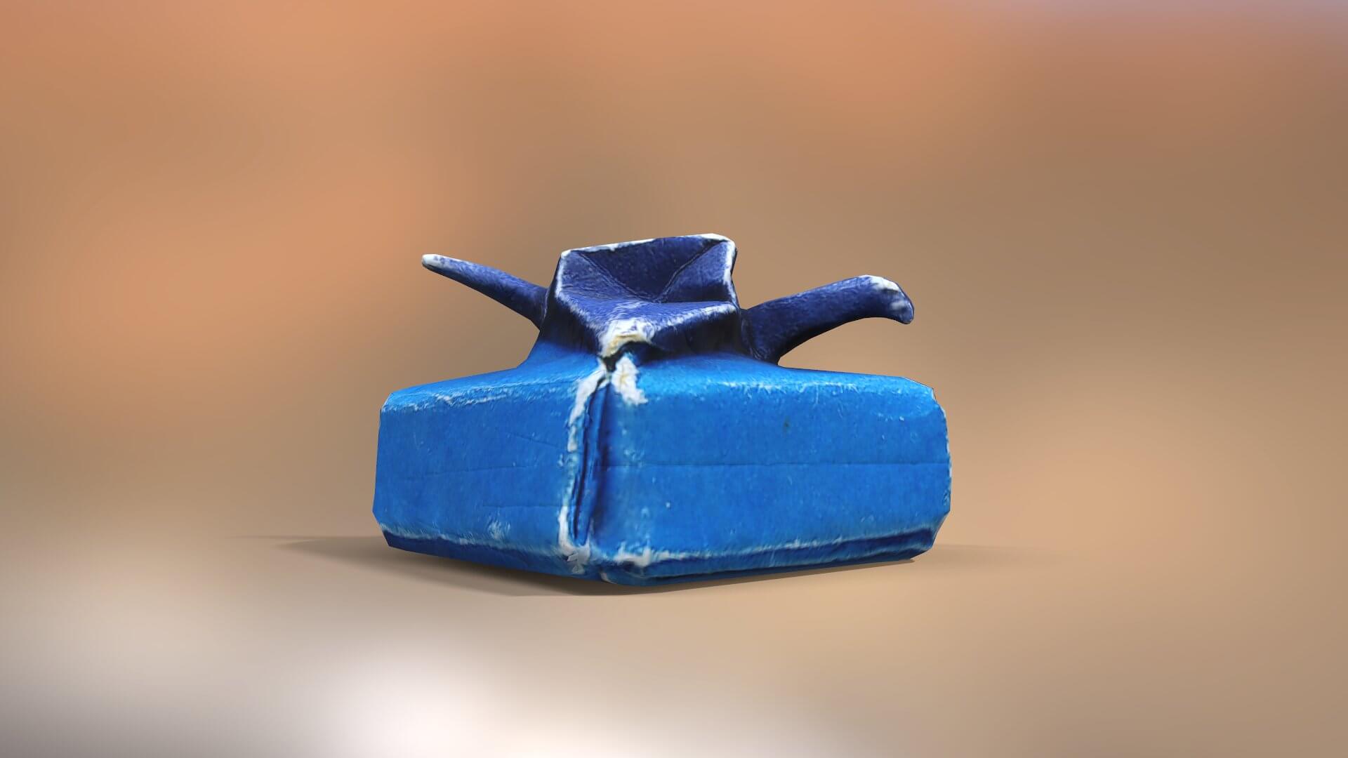 Box with Crane Origami - 3D Model by Grishmanovskij Anton