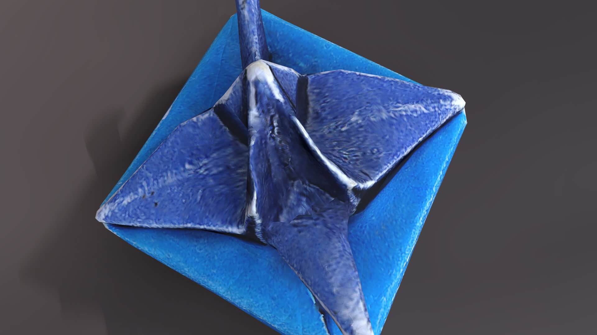 Box with Crane Origami - 3D Model by Grishmanovskij Anton