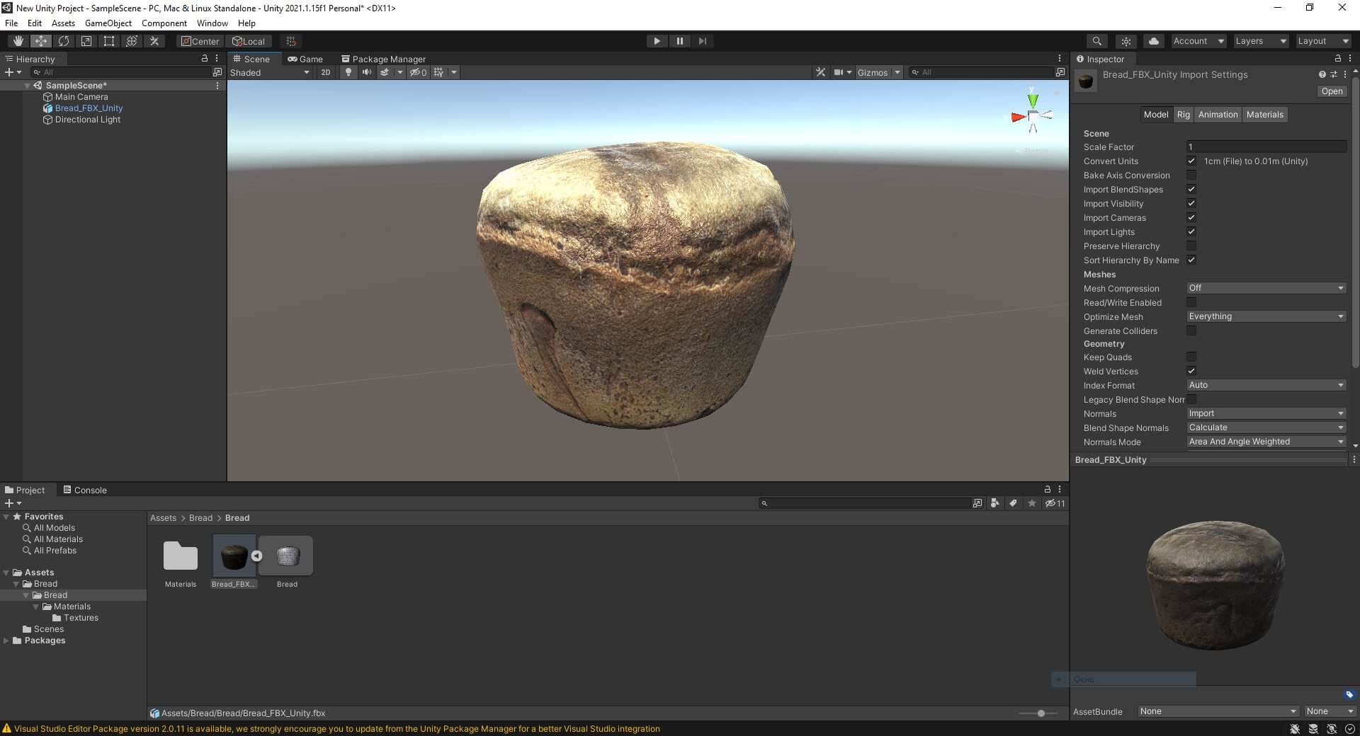 Bread - 3D Model by Grishmanovskij Anton