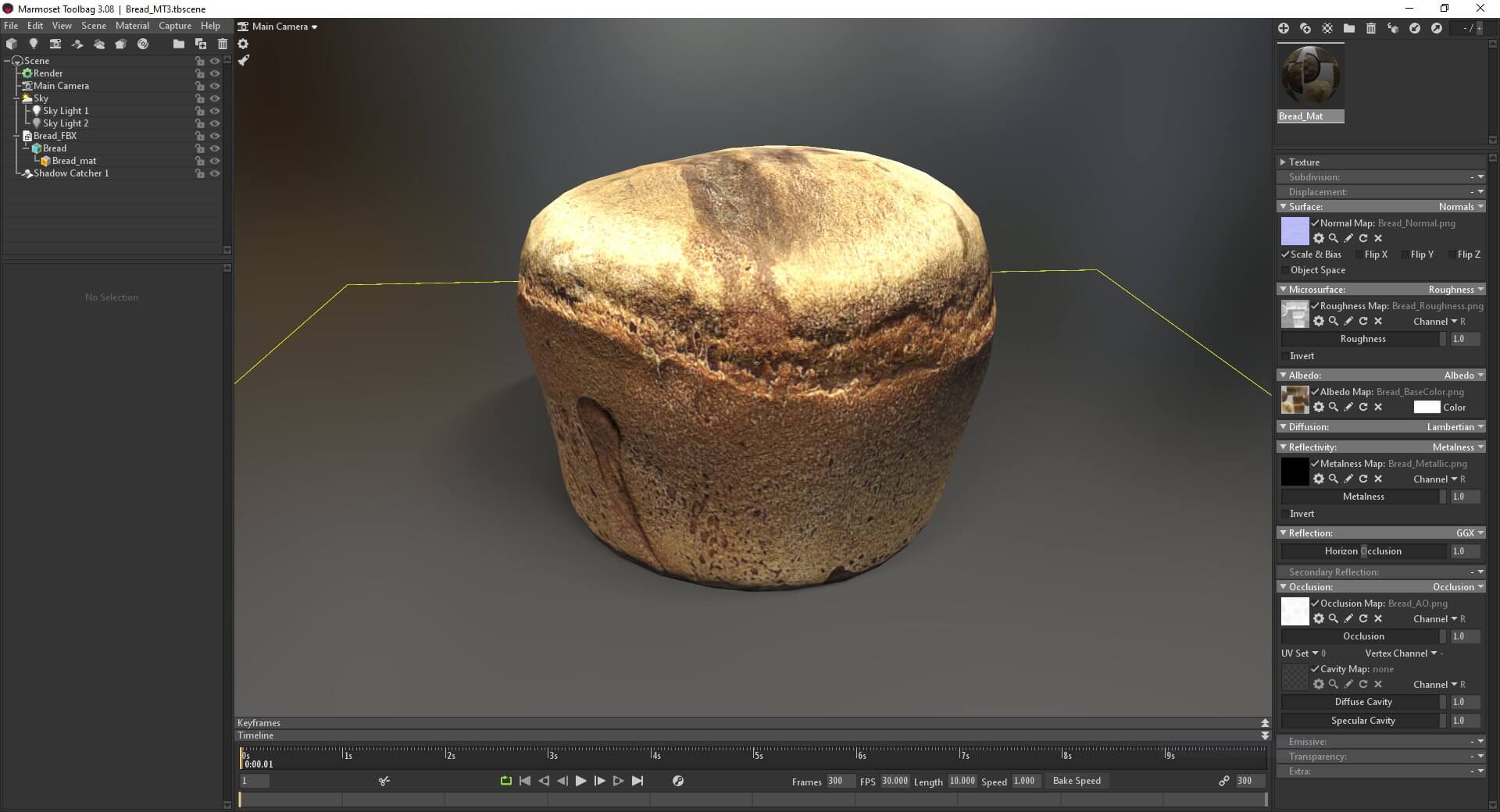 Bread - 3D Model by Grishmanovskij Anton