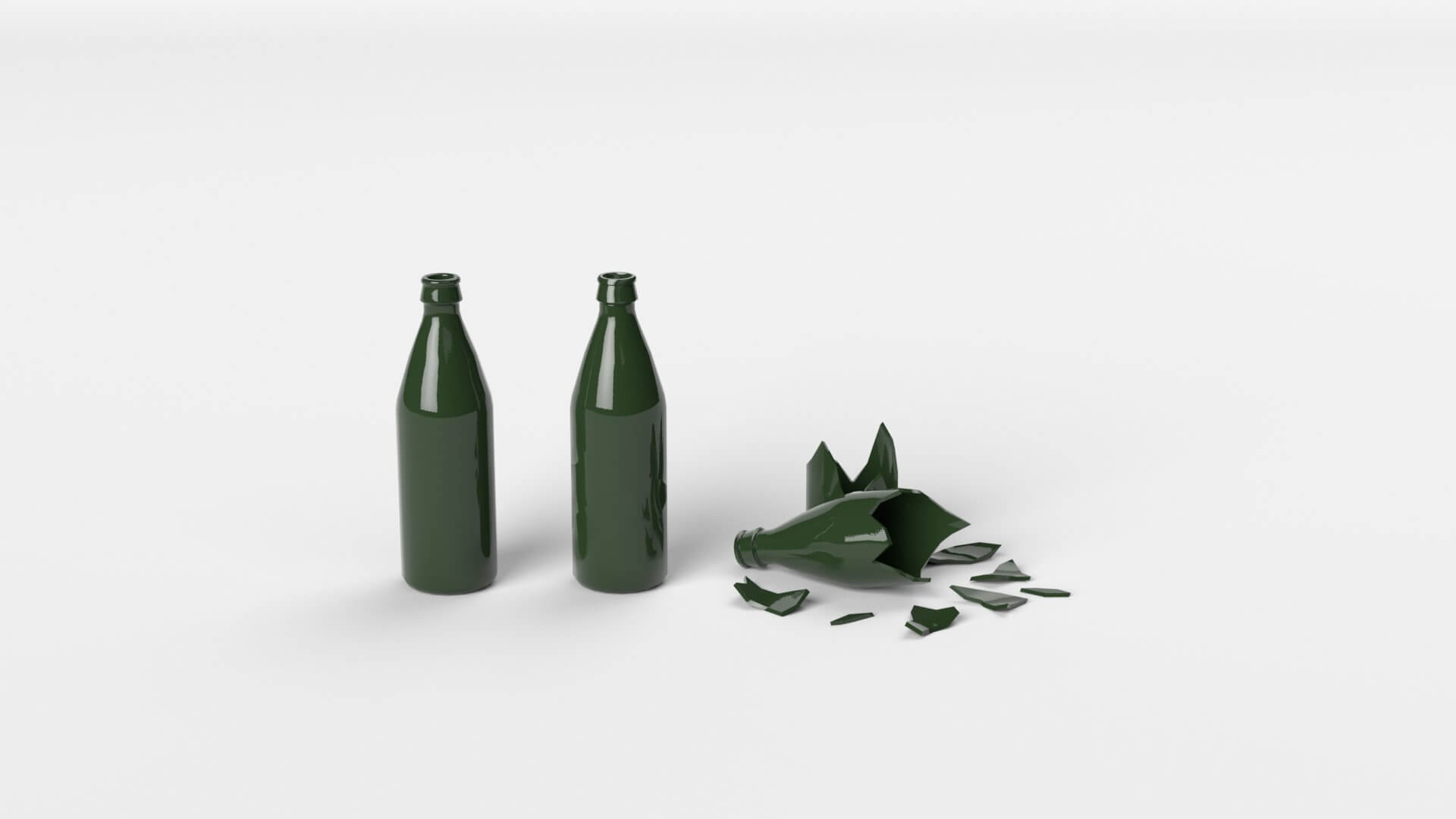 Broken Beer Bottle Wallpaper