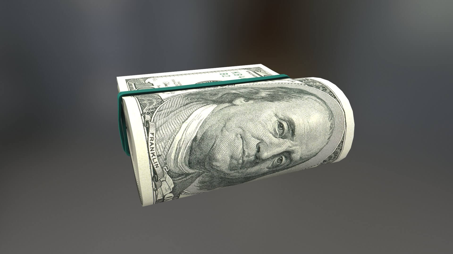 Bundle of Dollars - 3D Model by Grishmanovskij Anton