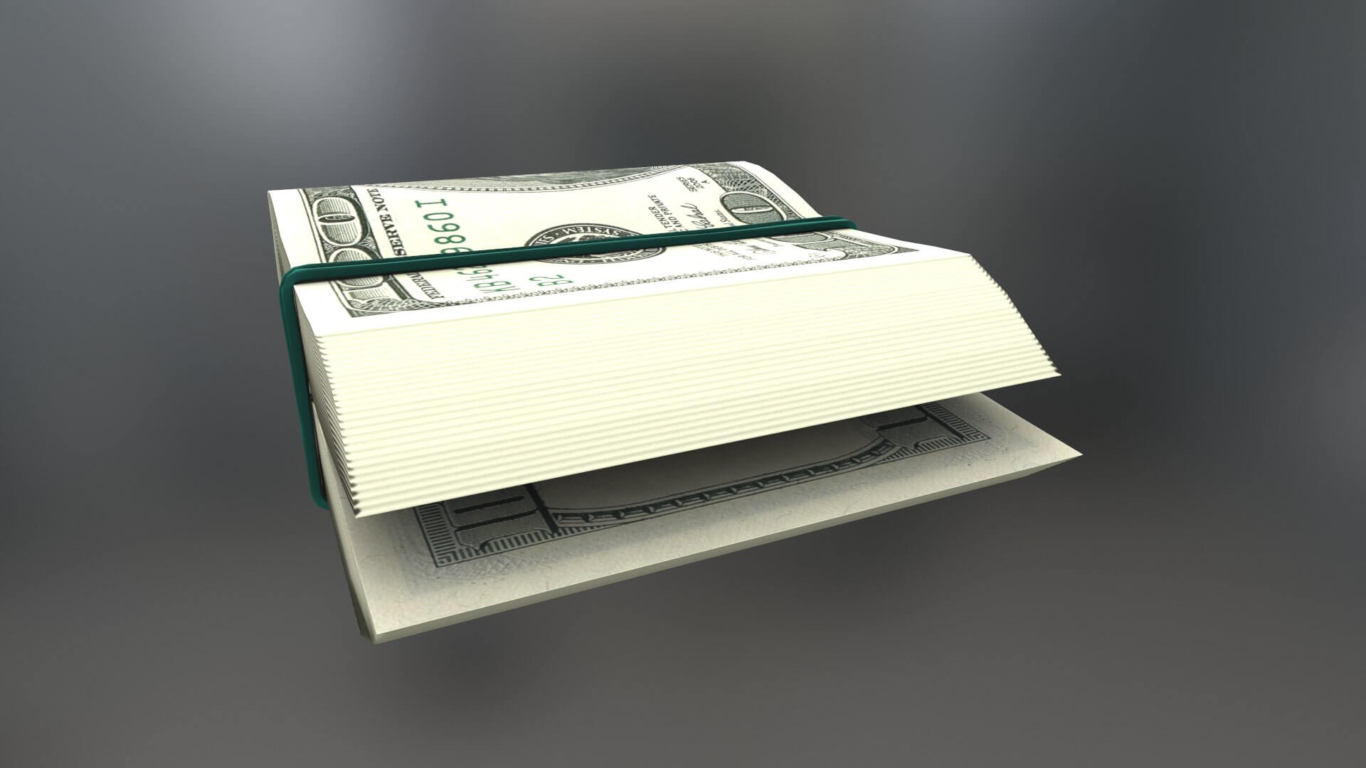 Bundle of Dollars - 3D Model by Grishmanovskij Anton
