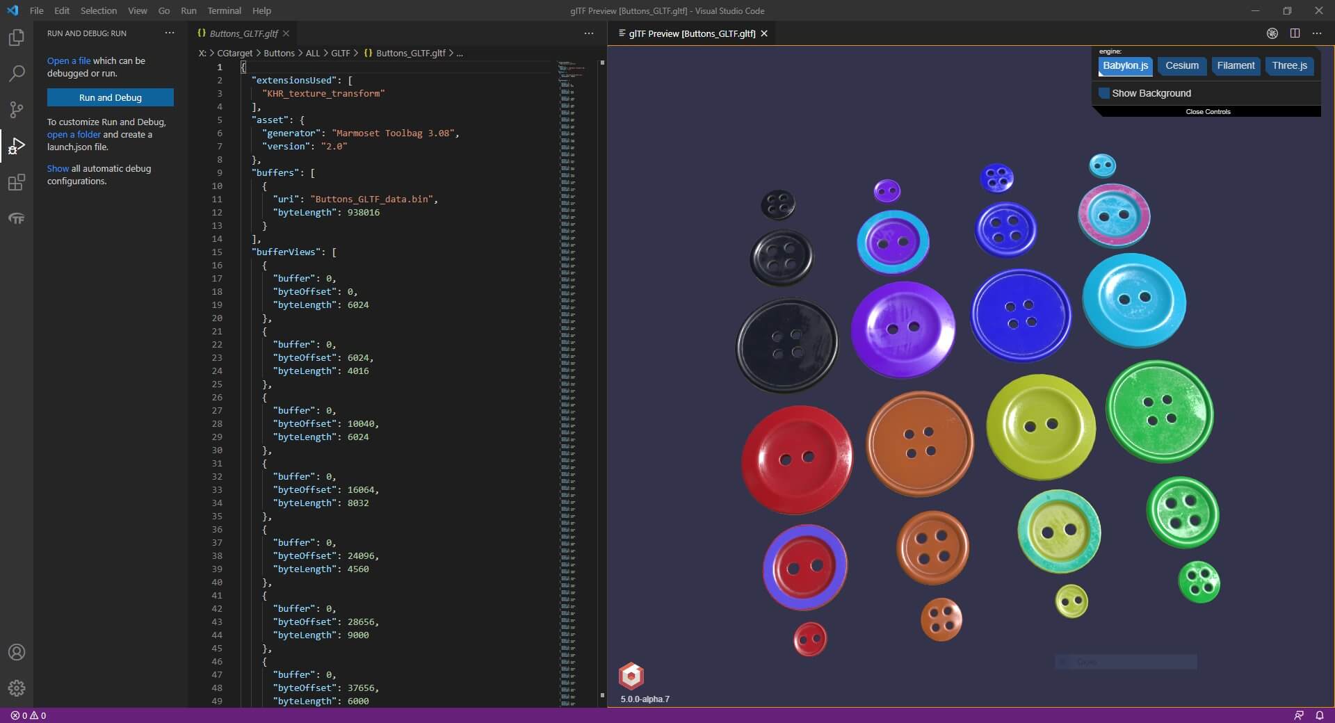 Buttons Collection - 3D Model by Grishmanovskij Anton