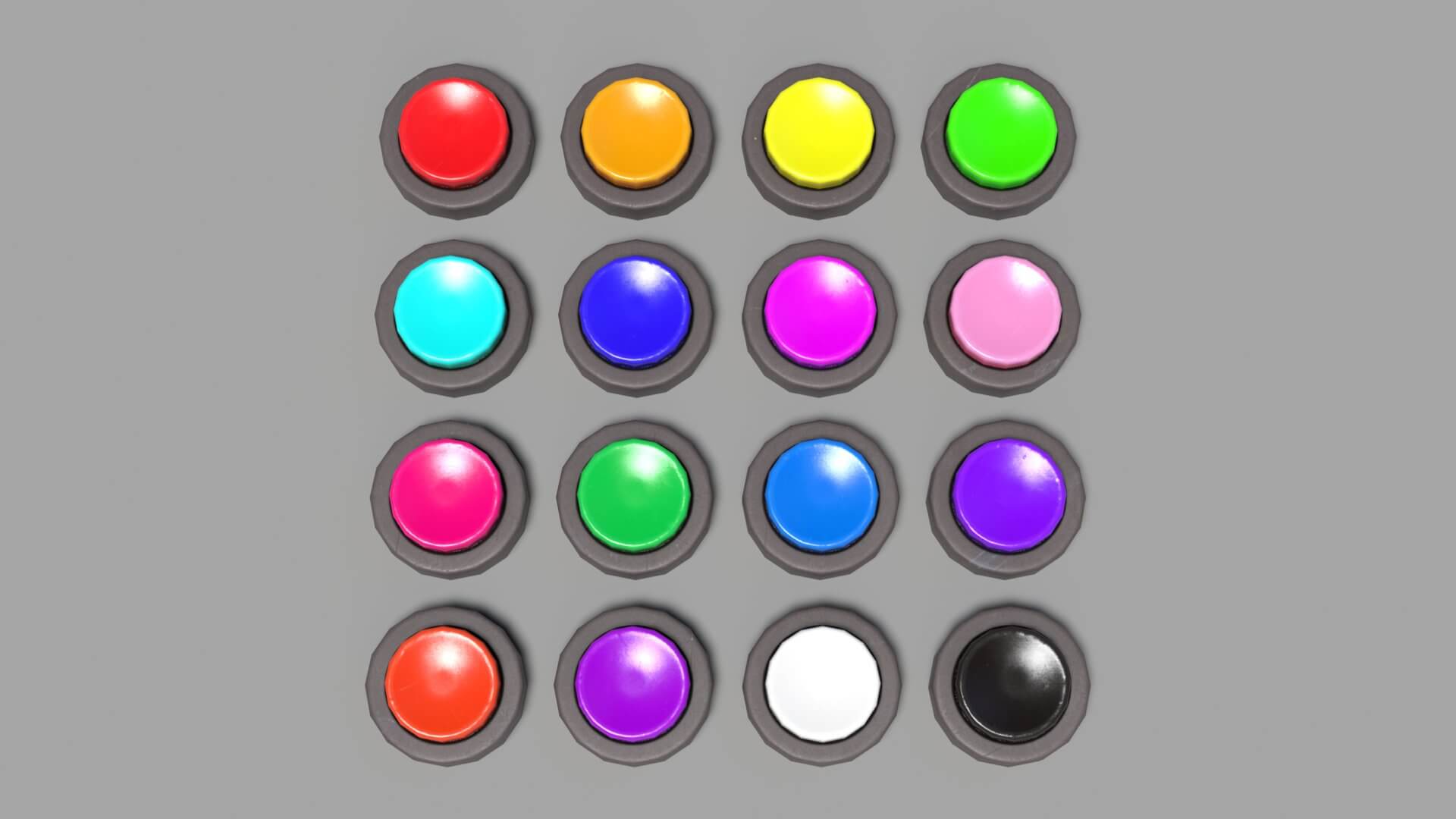 Buttons - 3D Model by Grishmanovskij Anton