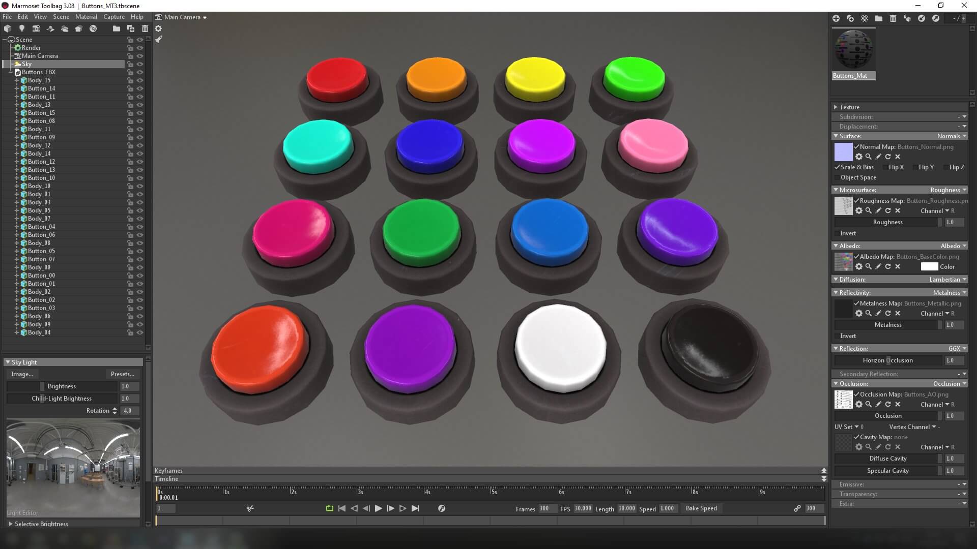 Buttons - 3D Model by Grishmanovskij Anton