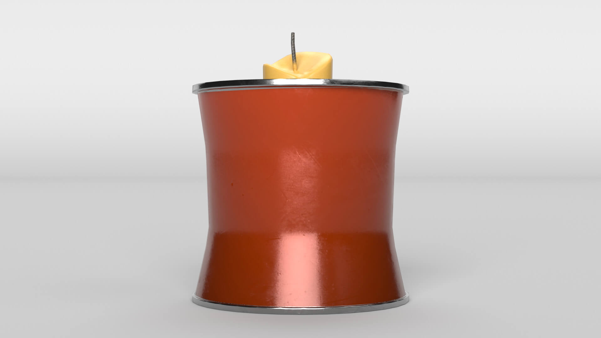 Candle in a Jar - 3D Model by Grishmanovskij Anton