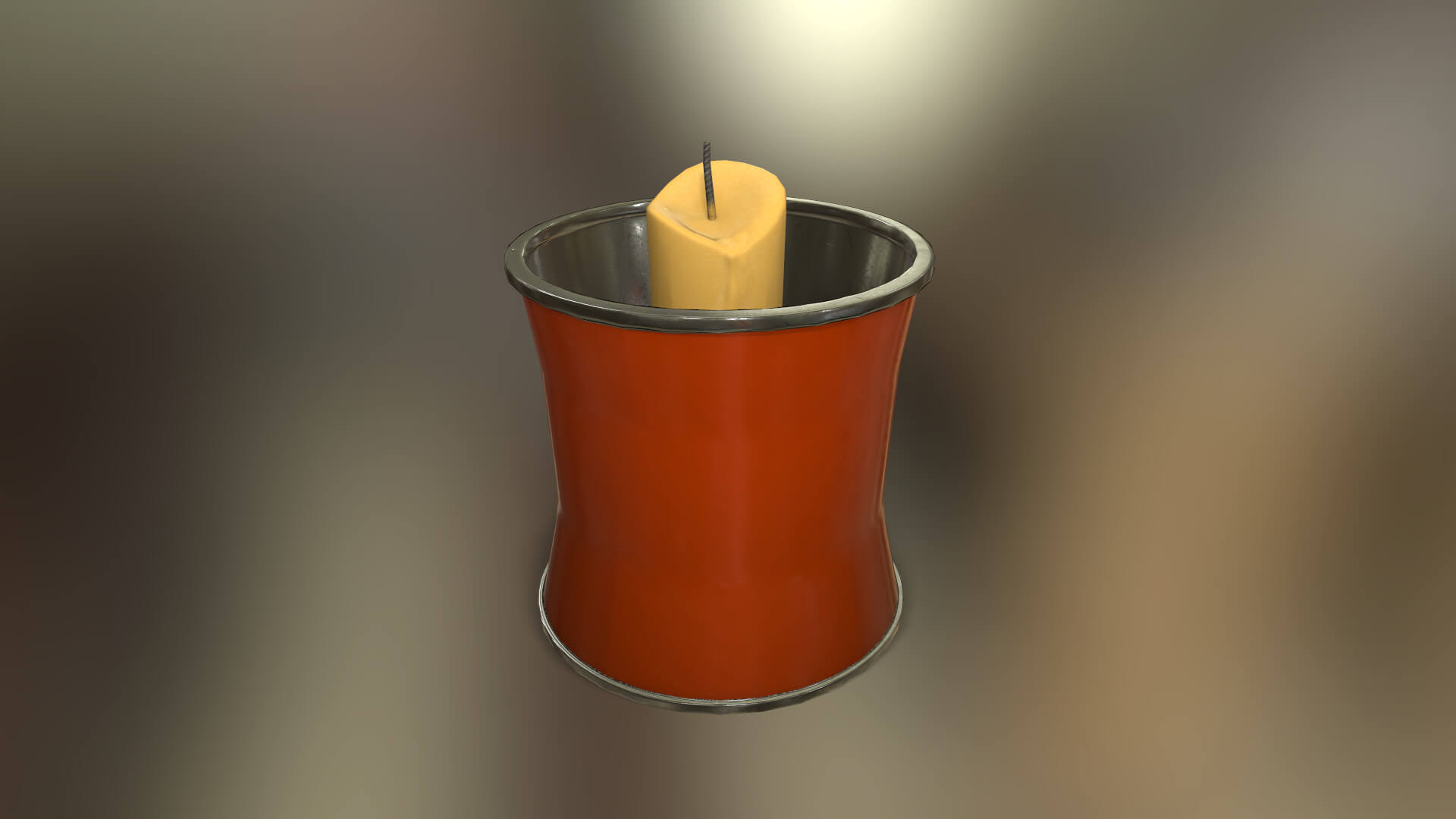 Candle in a Jar - 3D Model by Grishmanovskij Anton