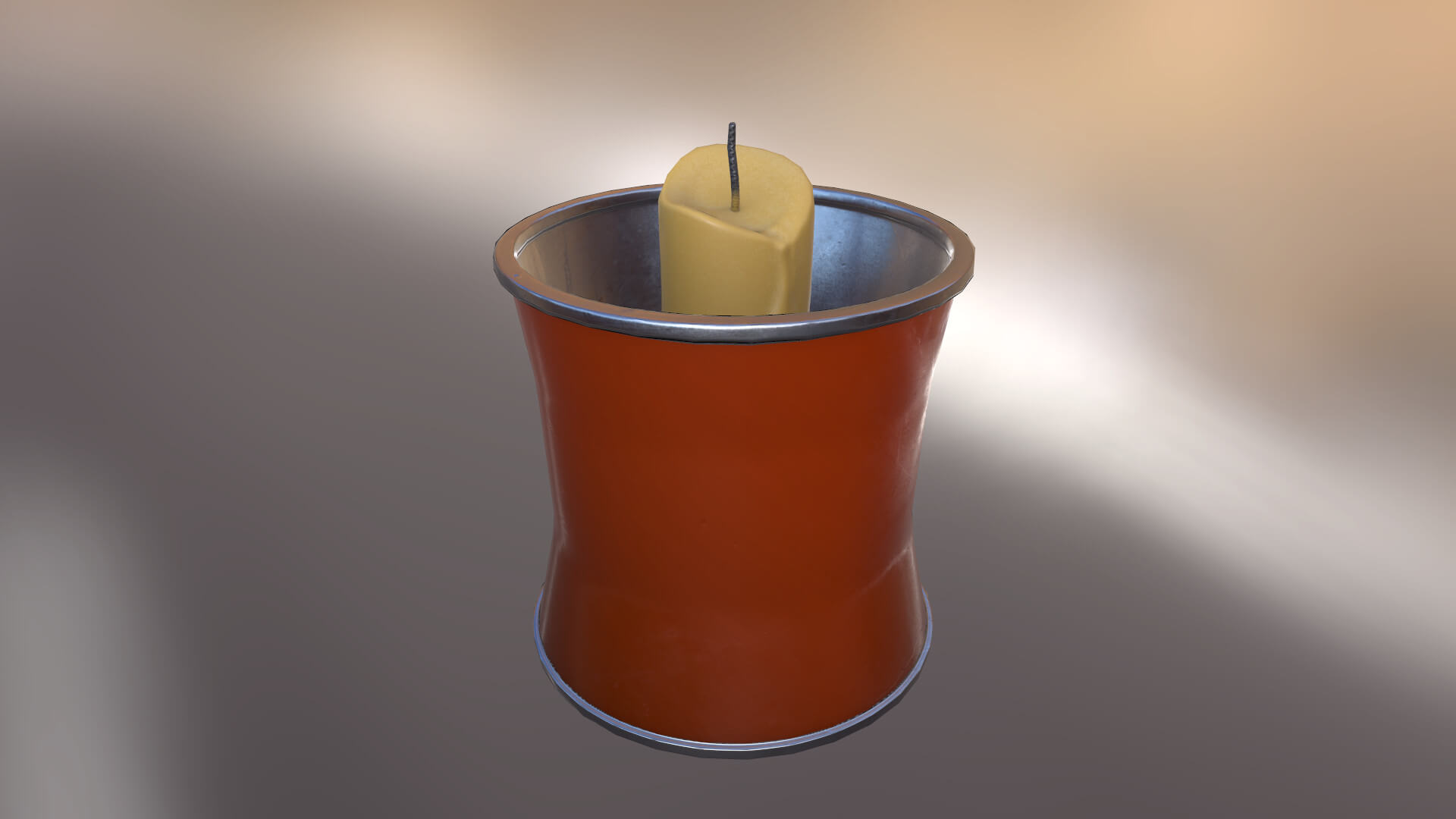 Candle in a Jar - 3D Model by Grishmanovskij Anton