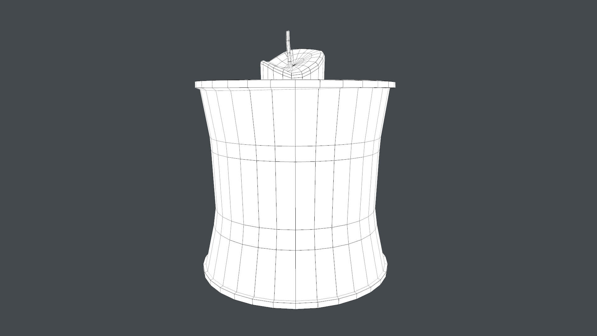 Candle in a Jar - 3D Model by Grishmanovskij Anton