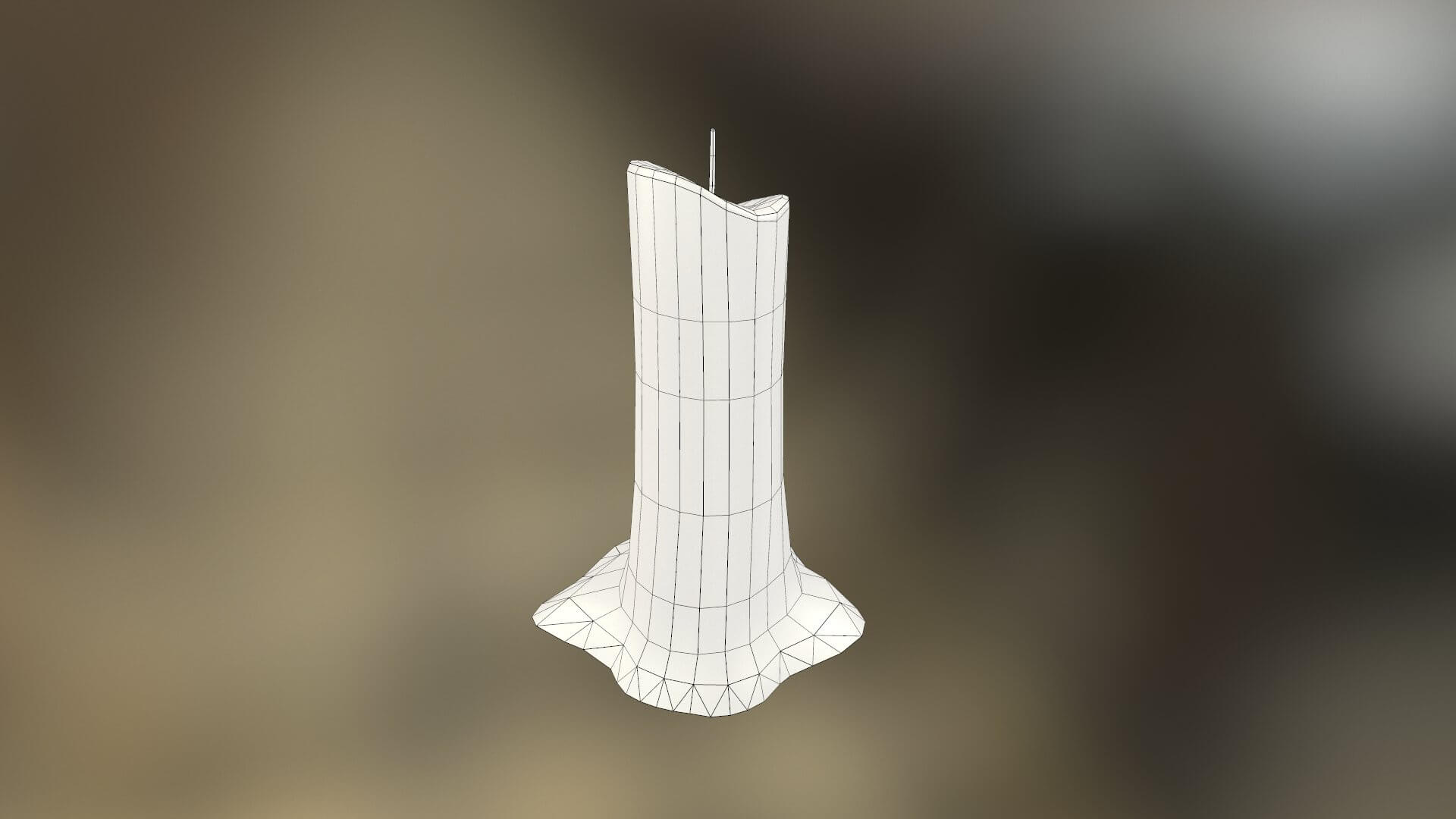 Candle - 3D Model by Grishmanovskij Anton