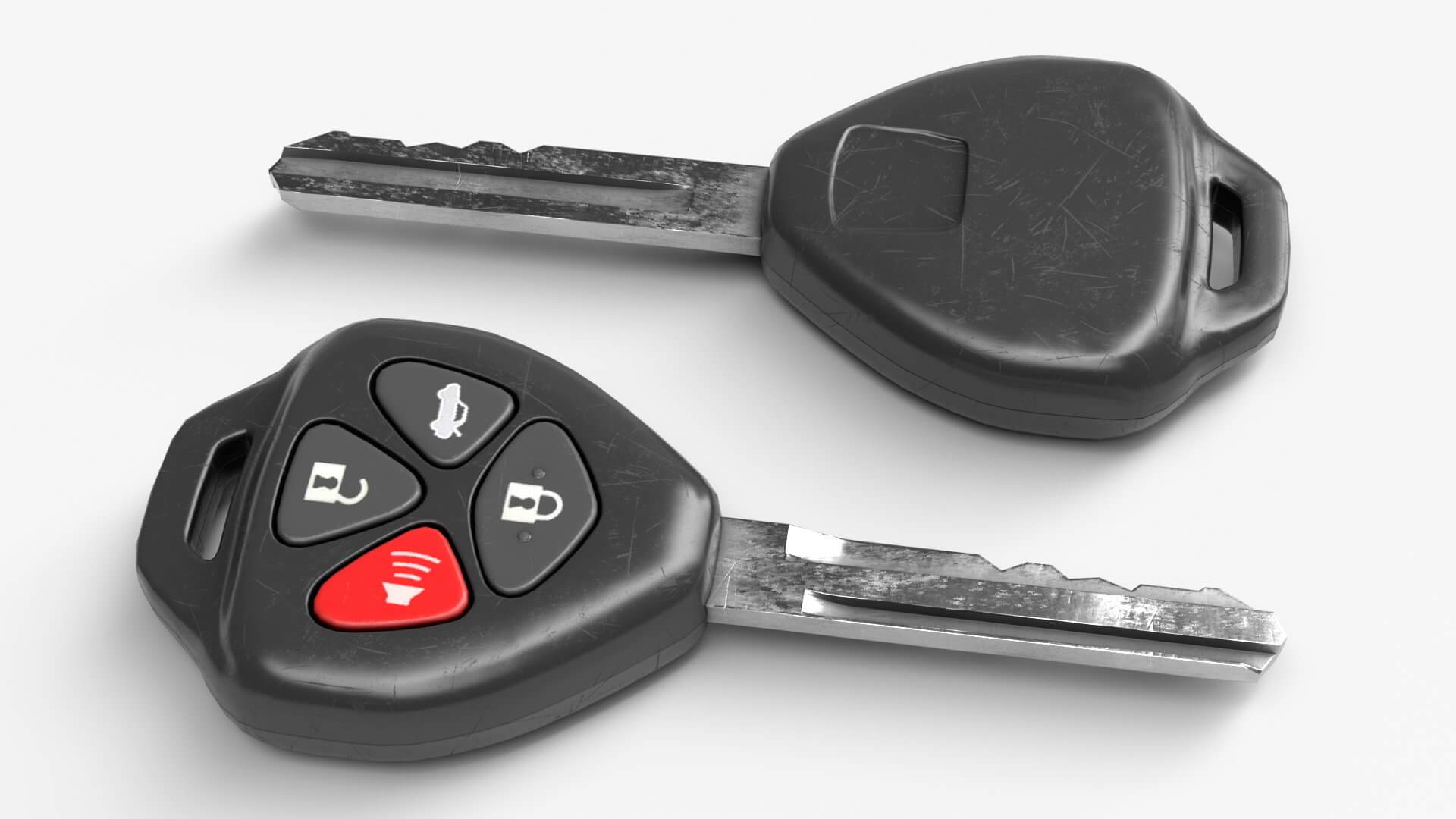 Car Key - 3D Model by Grishmanovskij Anton