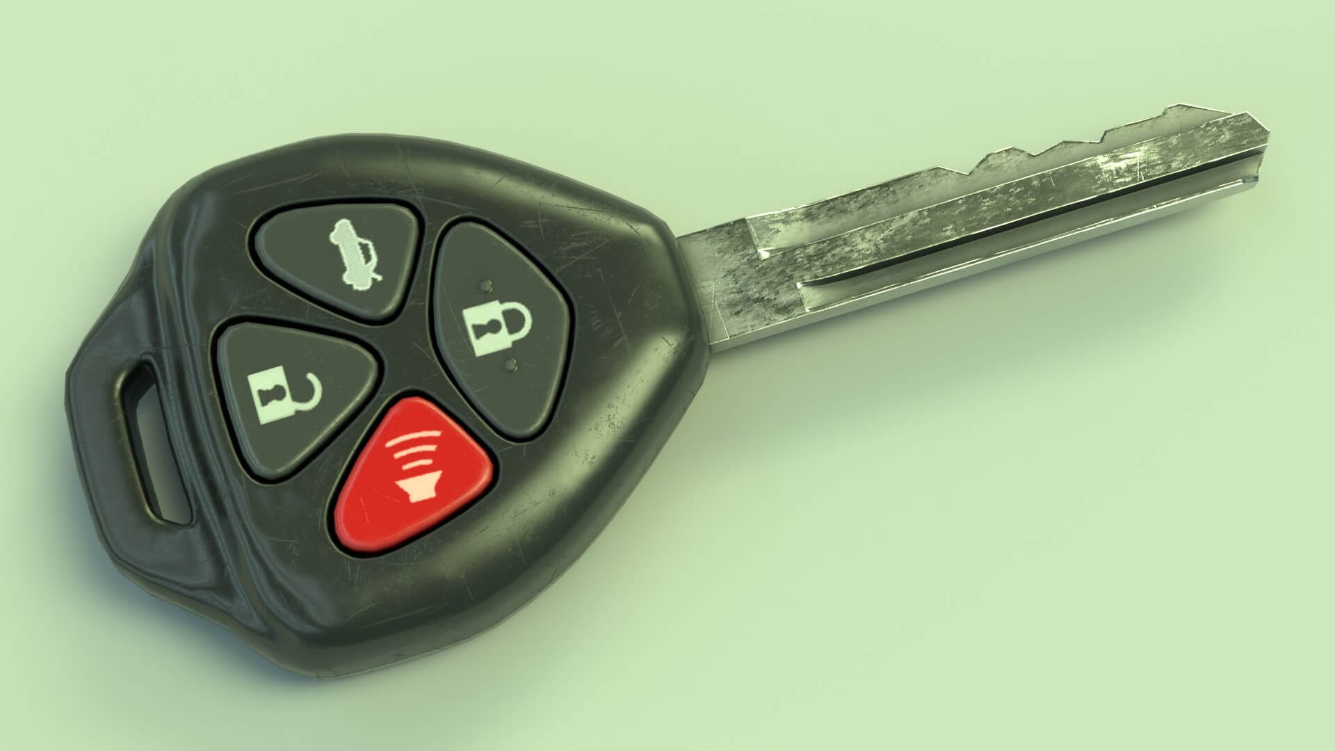 Car Key - 3D Model by Grishmanovskij Anton