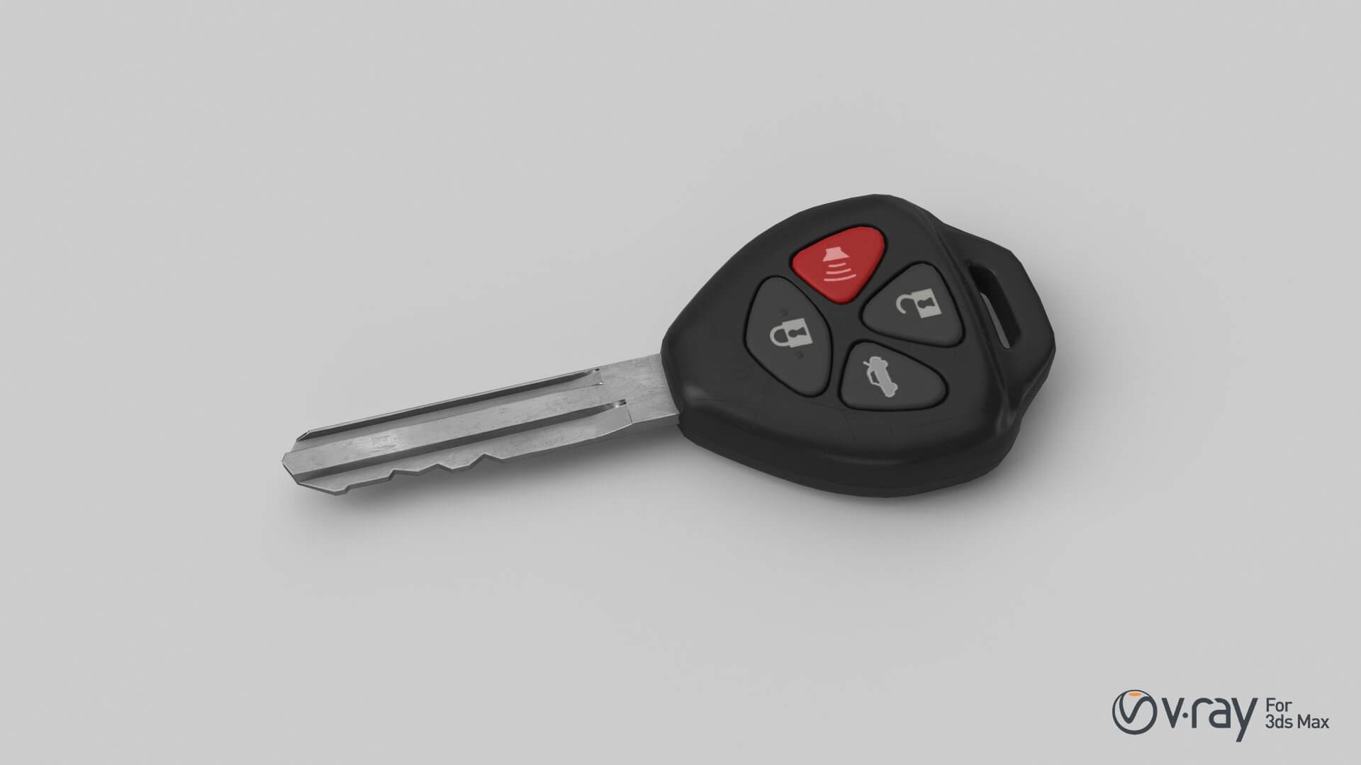 Car Key - 3D Model by Grishmanovskij Anton