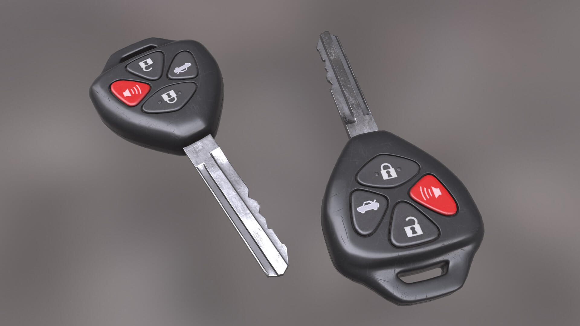 Car Key - 3D Model by Grishmanovskij Anton