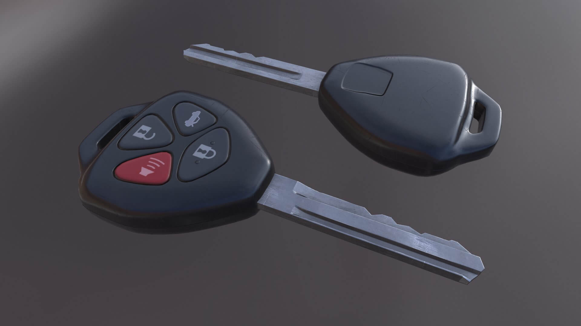 Car Key - 3D Model by Grishmanovskij Anton