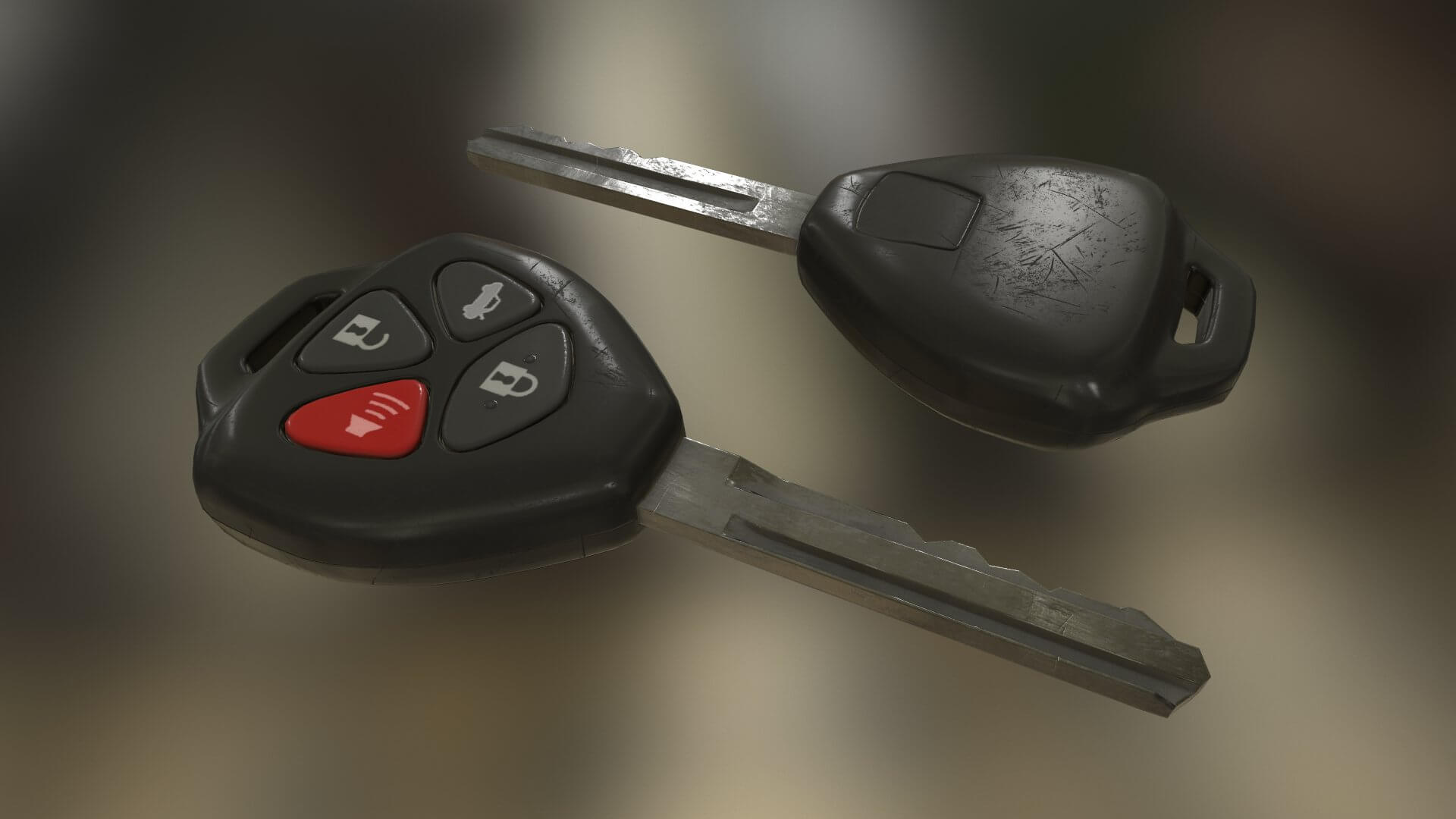 Car Key - 3D Model by Grishmanovskij Anton