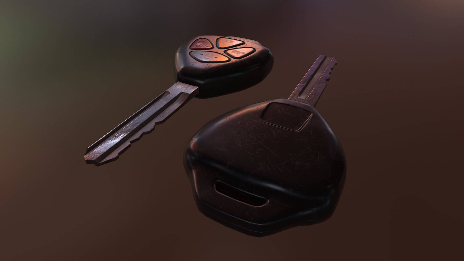 Car Key - 3D Model by Grishmanovskij Anton