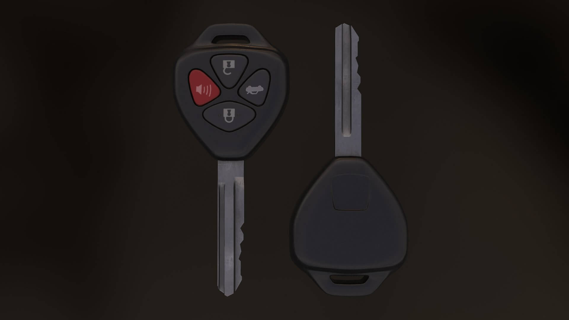 Car Key - 3D Model by Grishmanovskij Anton