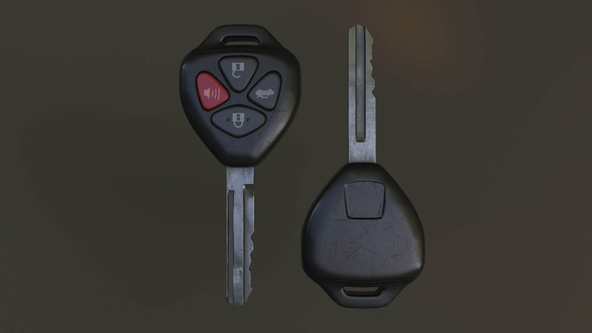 Car Key - 3D Model by Grishmanovskij Anton