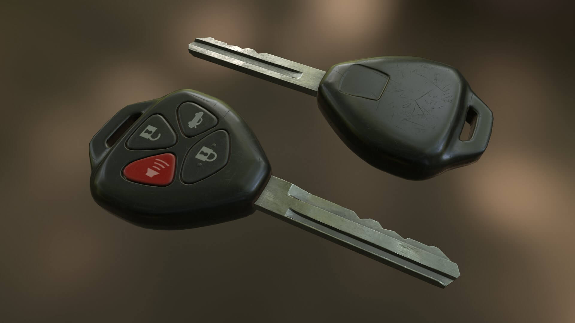 Car Key - 3D Model by Grishmanovskij Anton