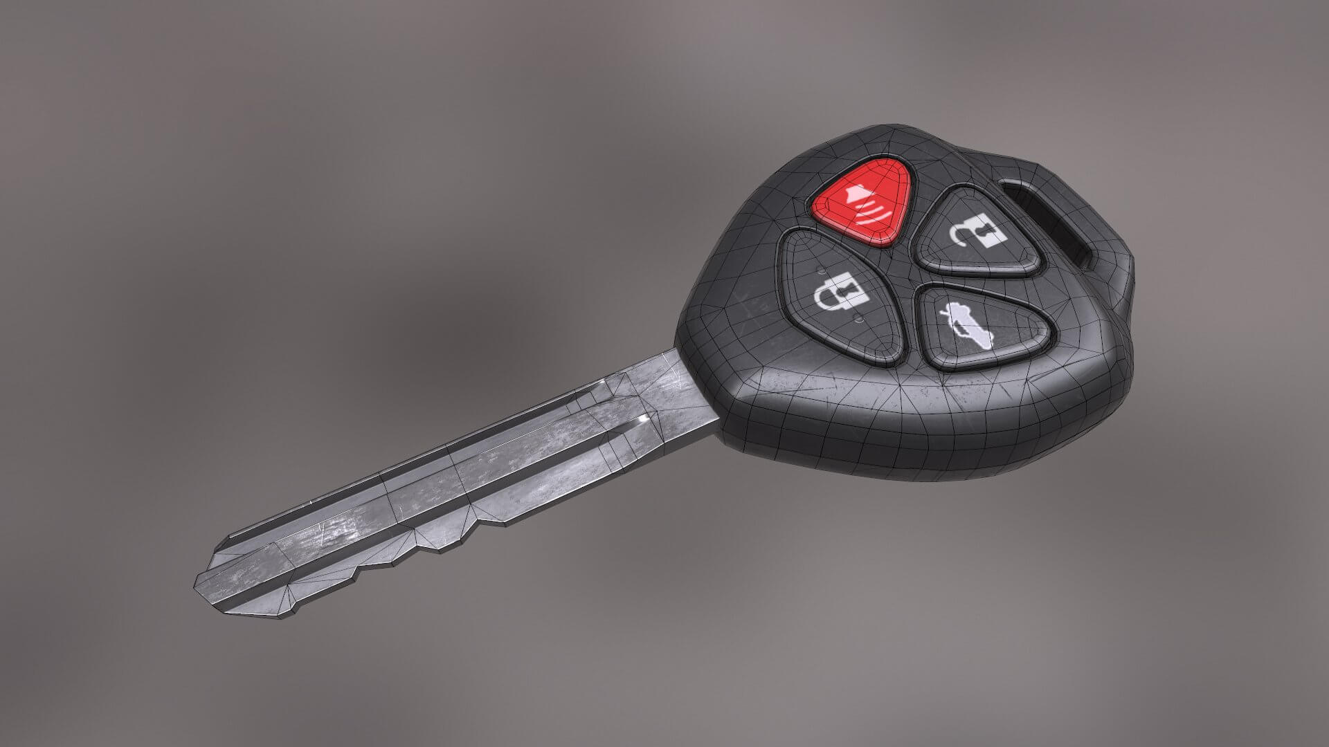Car Key - 3D Model by Grishmanovskij Anton